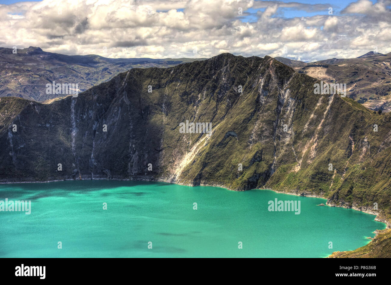 Quilotoa Crater Lake, Ecuador Stock Photo - Alamy