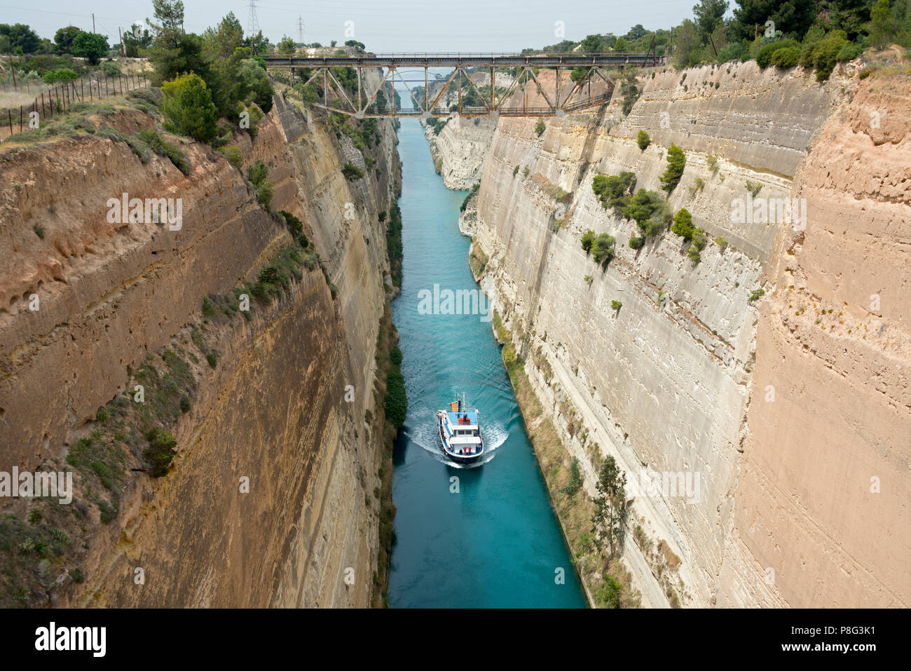 Canal of Corinth, Peloponnese, Greece Stock Photo - Alamy
