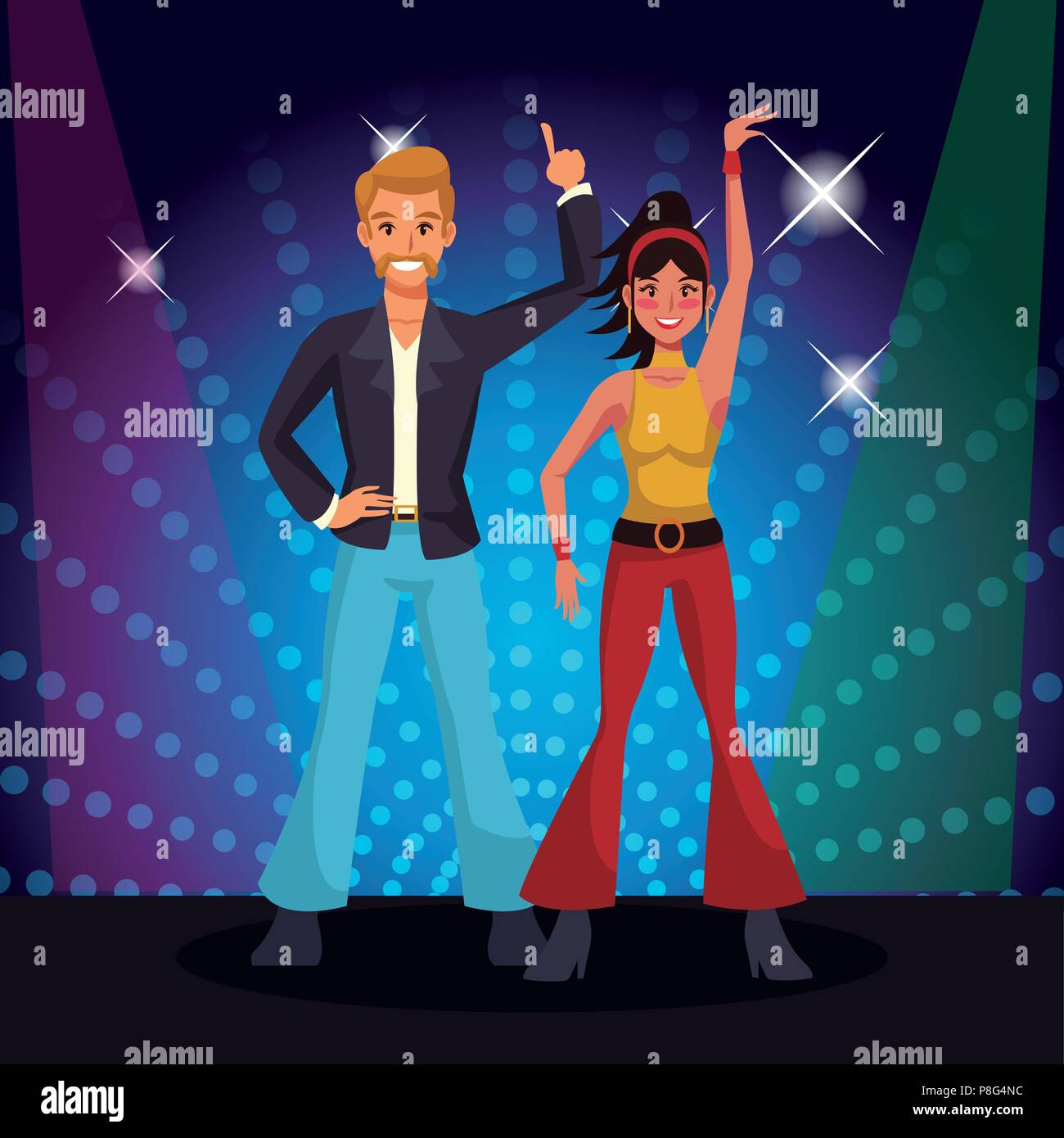 Old woman man dancing Stock Vector Images - Alamy