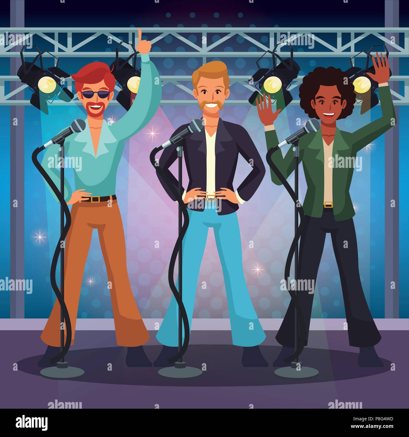 Disco artist at stage cartoons Stock Vector Image & Art - Alamy