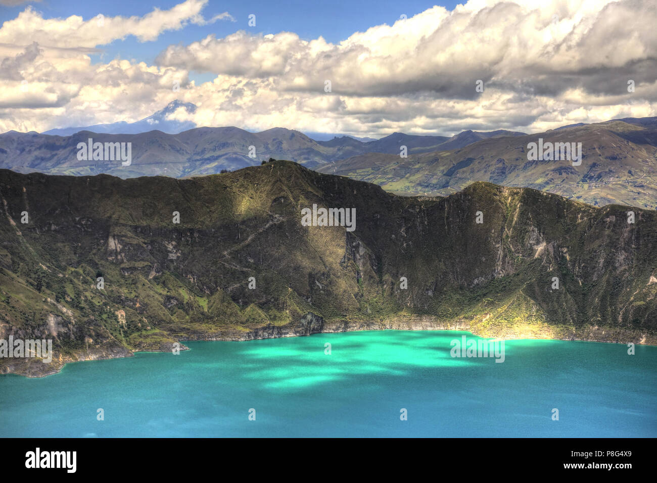 Quilotoa Crater Lake, Ecuador Stock Photo - Alamy