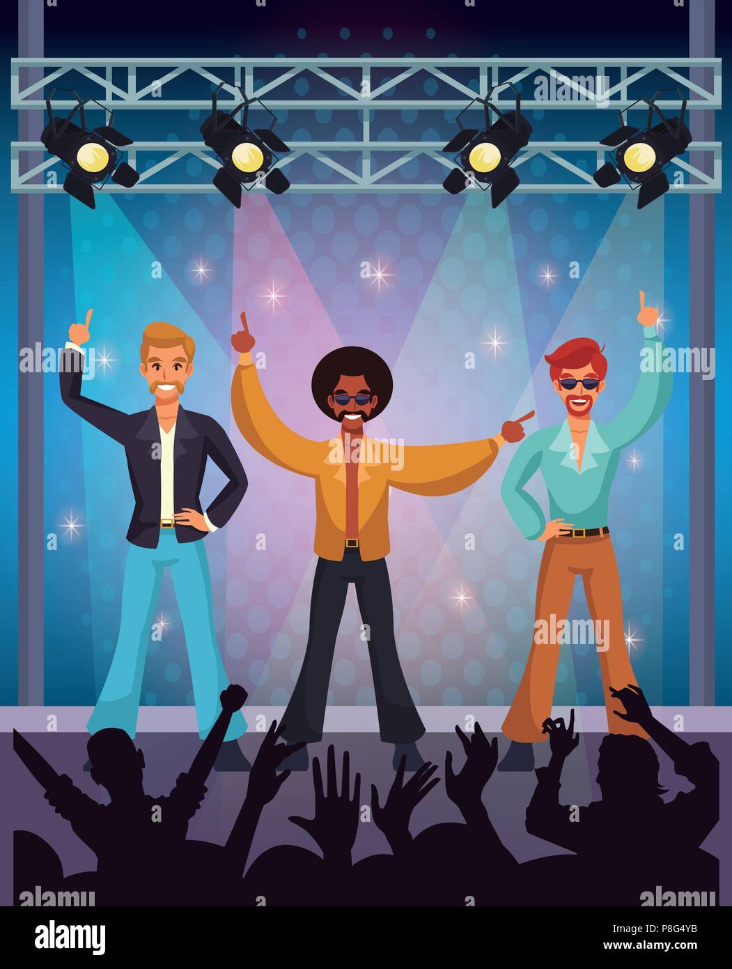Disco artist at stage cartoons Stock Vector Image & Art - Alamy