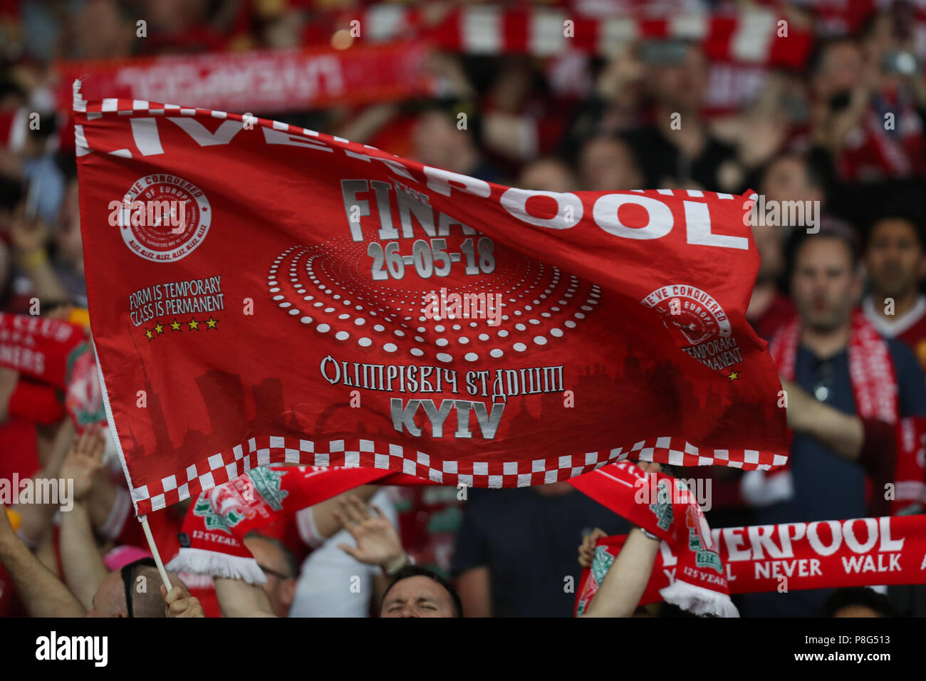 Real madrid flag spain fans hi-res stock photography and images - Alamy