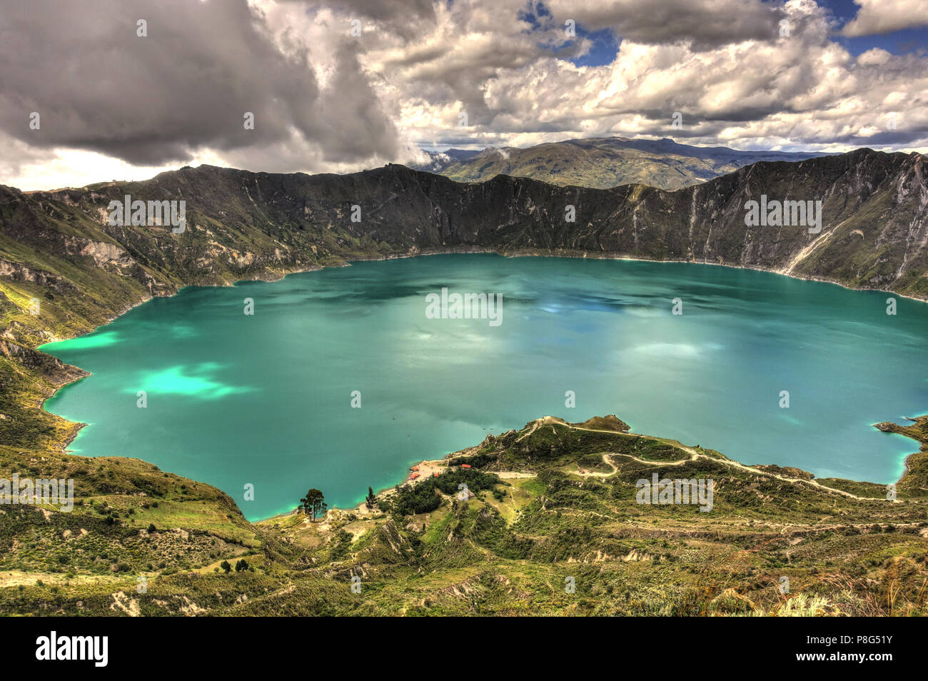 Quilotoa Crater Lake, Ecuador Stock Photo - Alamy
