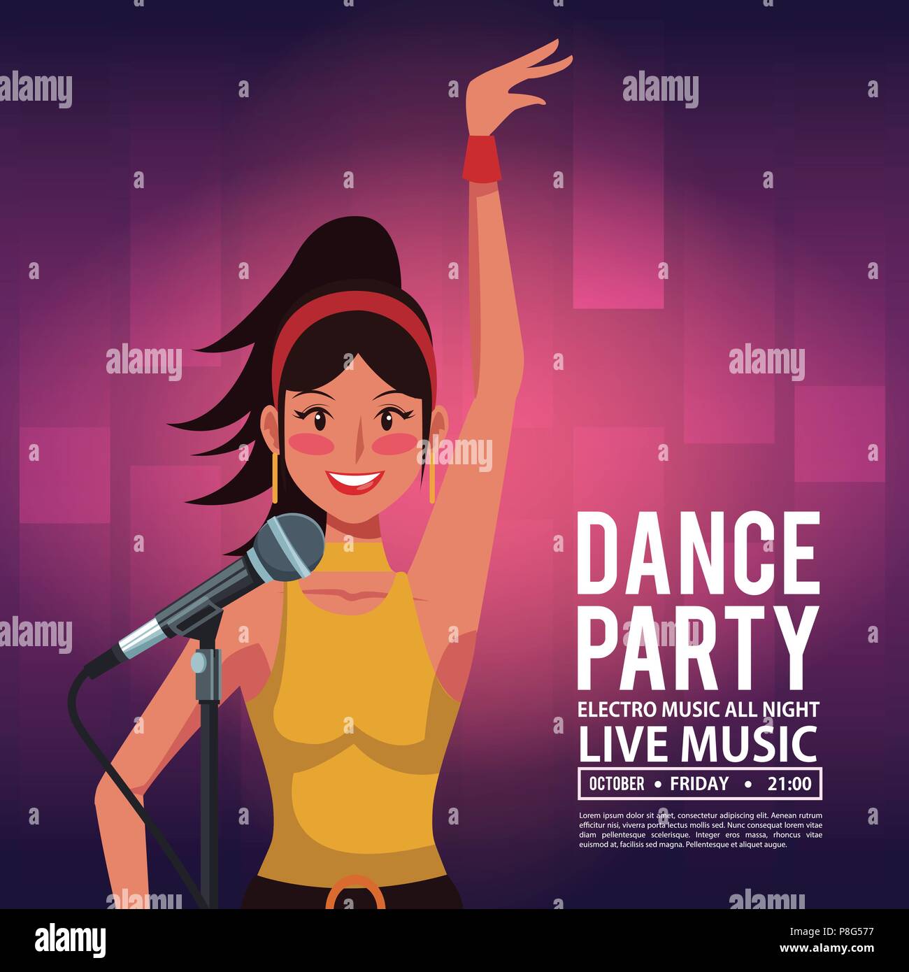 Dancing Party Invitation Card