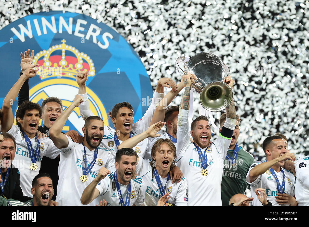Sergio ramos spain trophy hi-res stock photography and images - Alamy