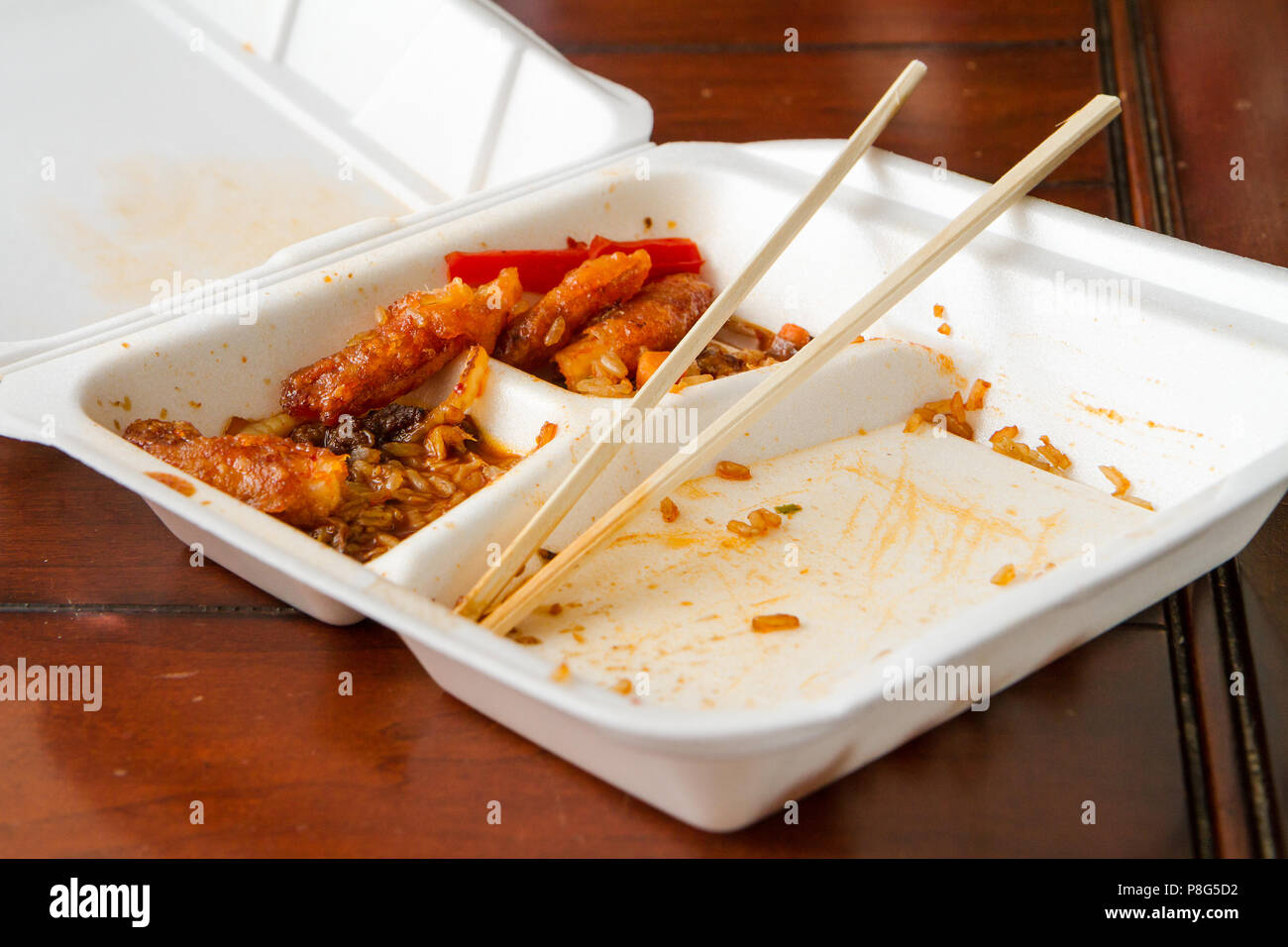 Food in an almost empty container Stock Photo - Alamy