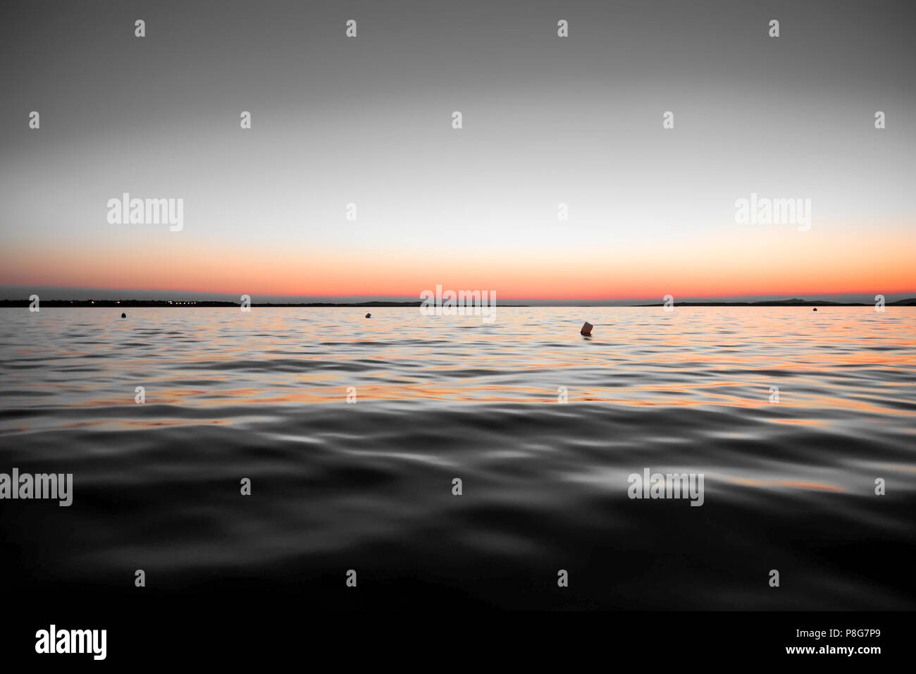 Monochrome sunrise at sea Stock Photo - Alamy Monochrome sunrise at sea Stock Photo - Alamy