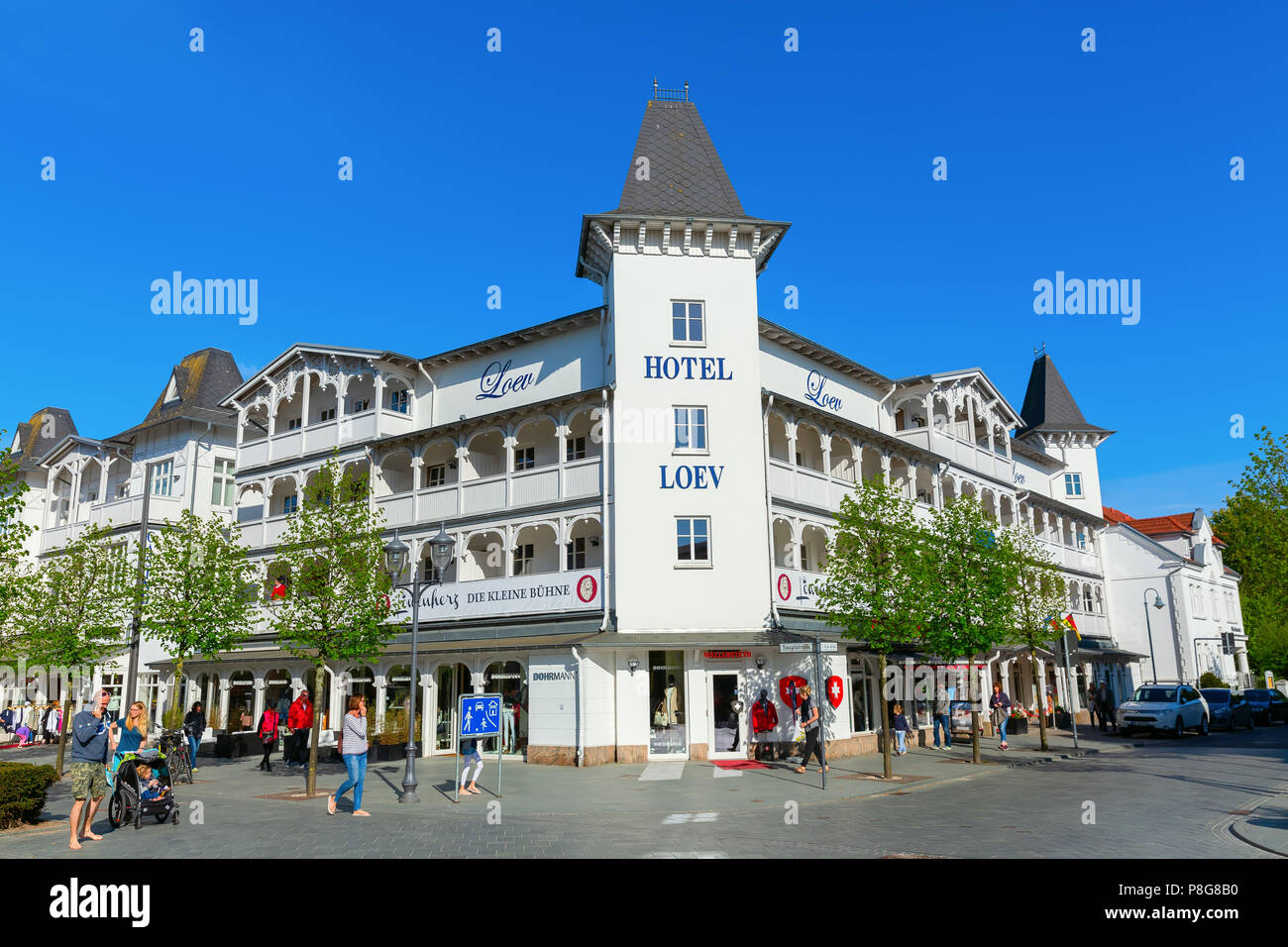 Binz, Germany - May 09, 2018: cityscape of Binz on the island Ruegen ...