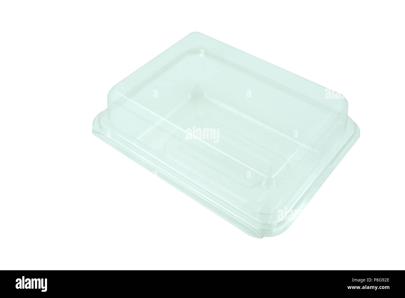Bio Plastic food box isolated on white background Stock Photo - Alamy