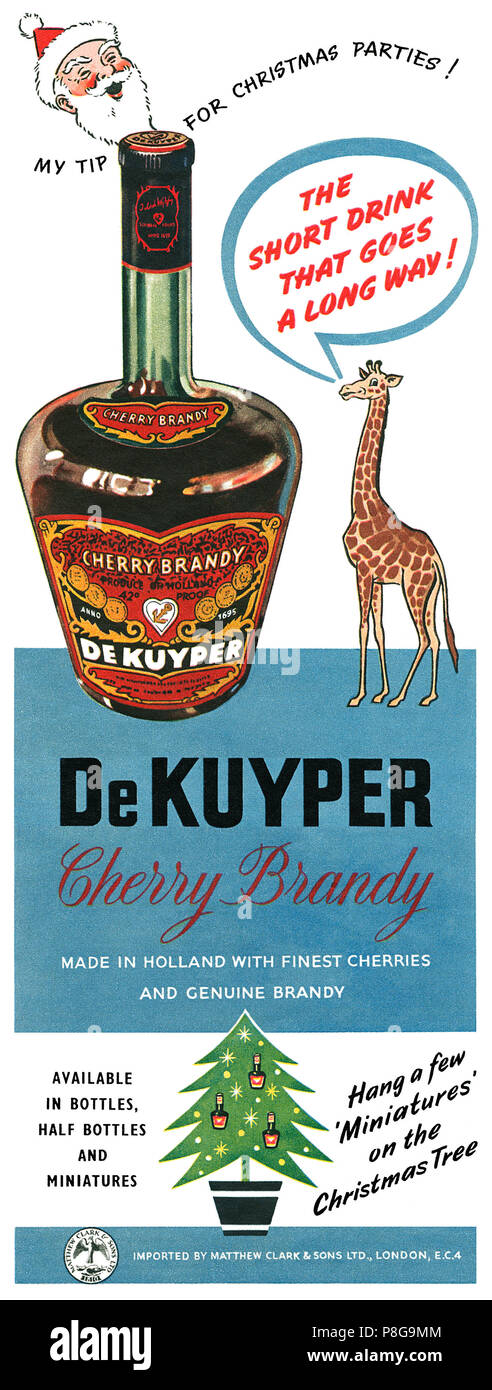 Brandy advert vintage hi-res stock photography and images - Alamy
