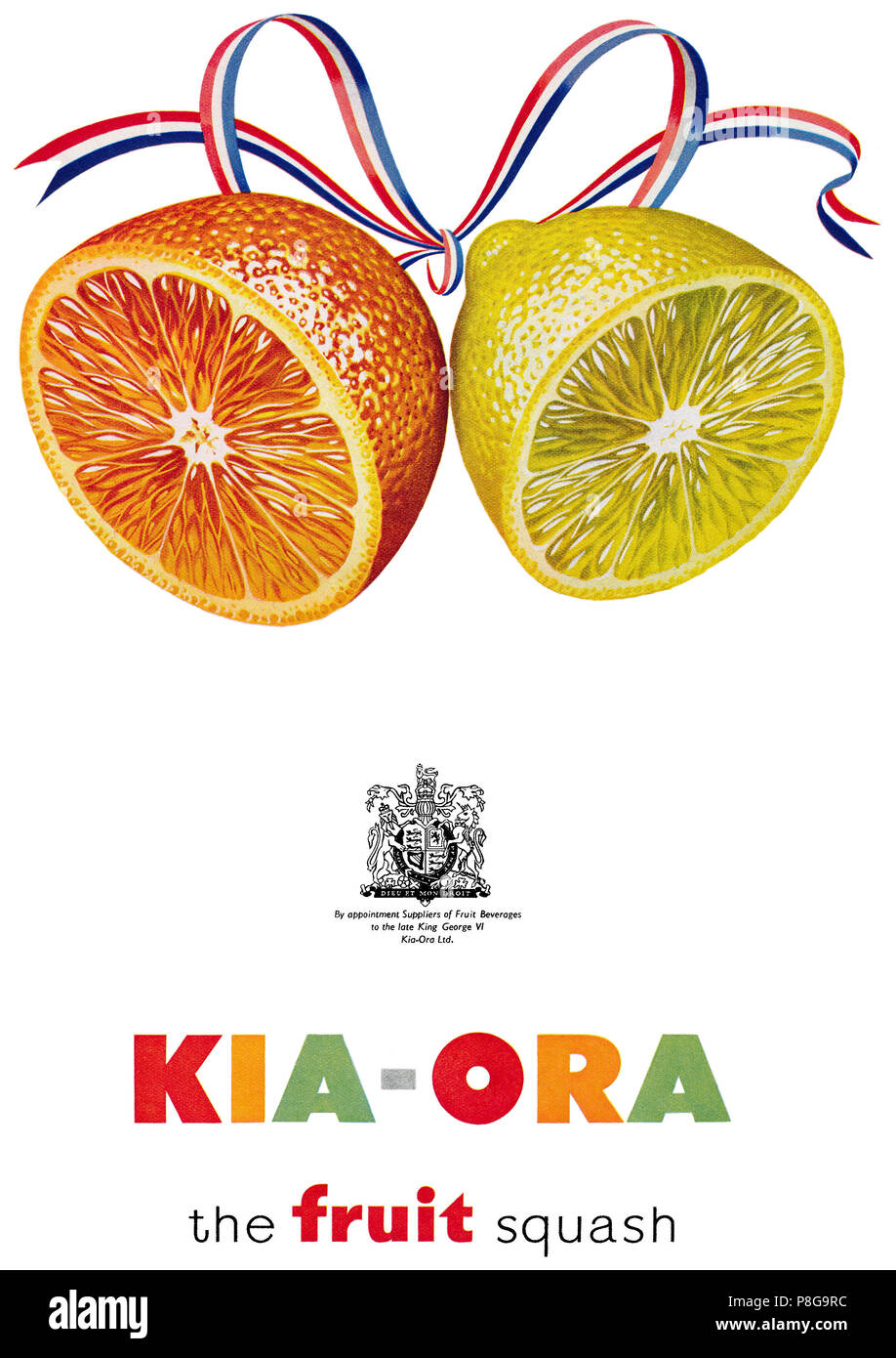 Vintage advert orange hi-res stock photography and images - Alamy