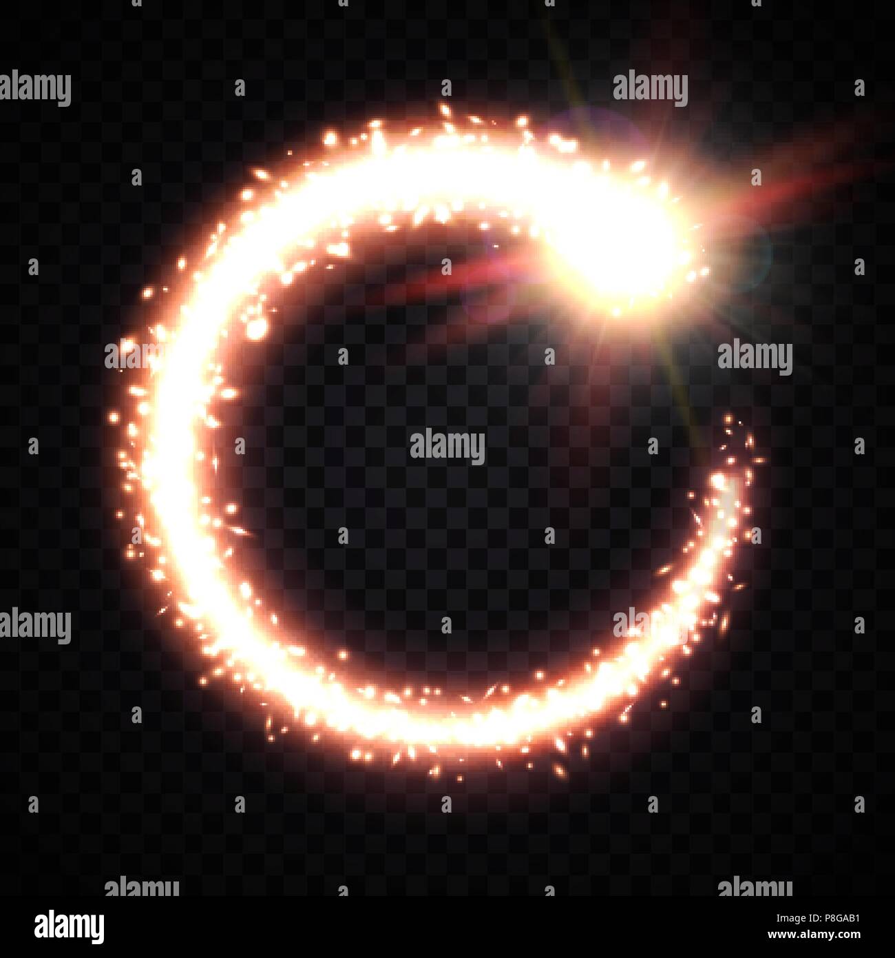 Star trail particles sparkling light Stock Vector Images - Alamy