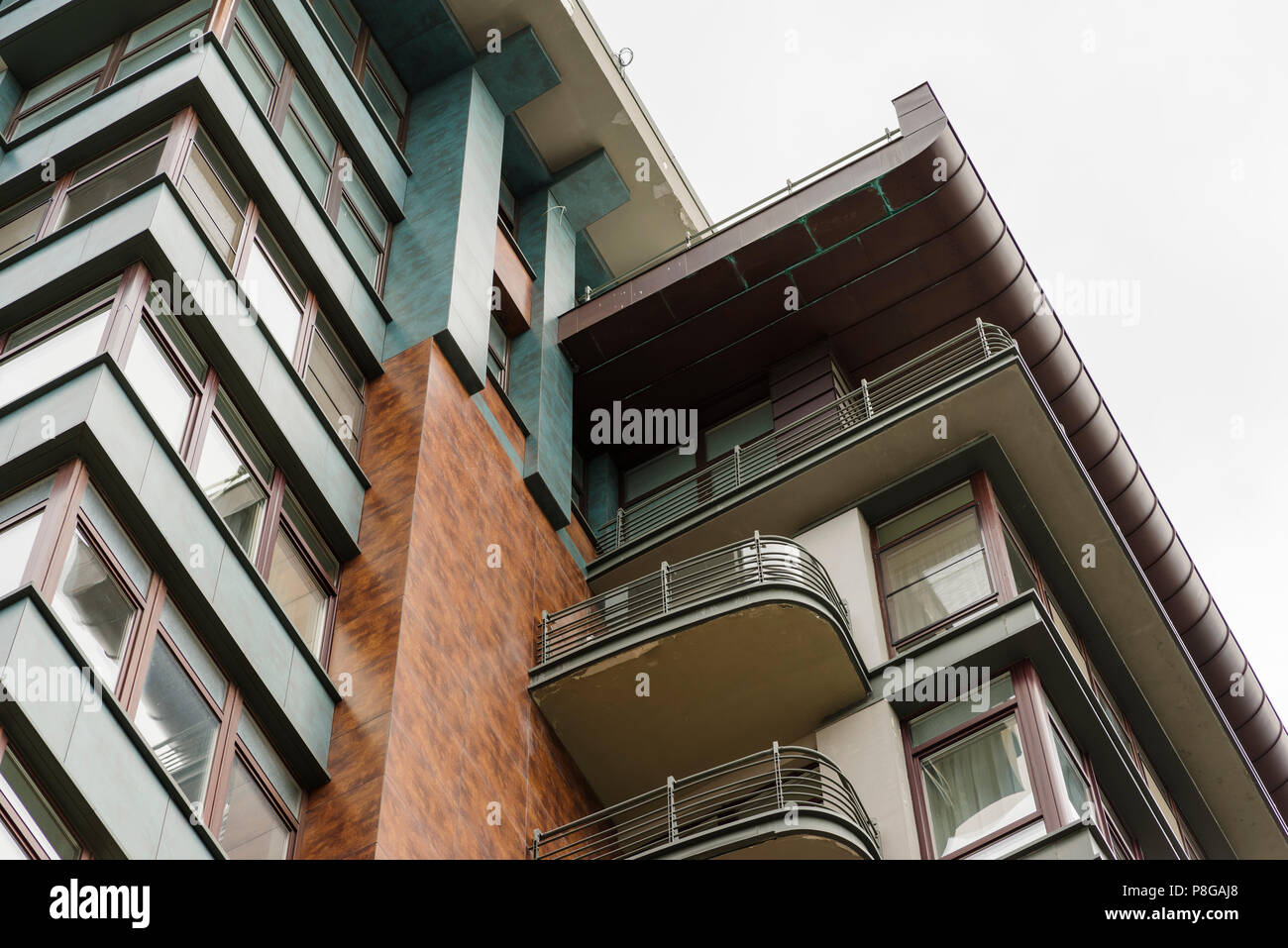 Element of a modern multi-storey building Stock Photo - Alamy