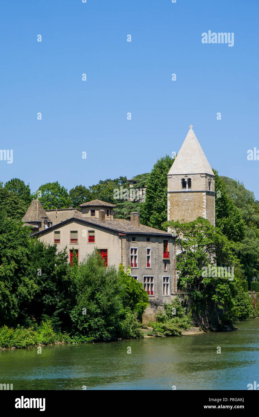 The Ile Barbe, Saint-Rambert-l'Île-Barbe, France Stock Photo - Alamy