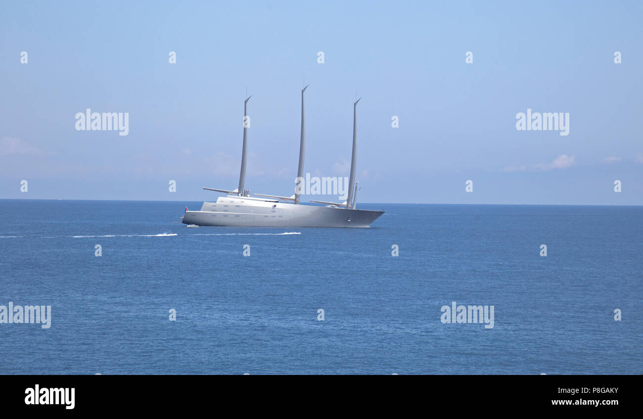 Monaco, Monaco, June 2018, The world's largest Yacht, "Yacht A ...
