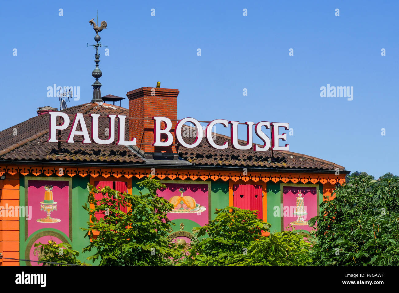 Paul Bocuse restaurant, Collonges au Monts d'or, France Stock Photo - Alamy