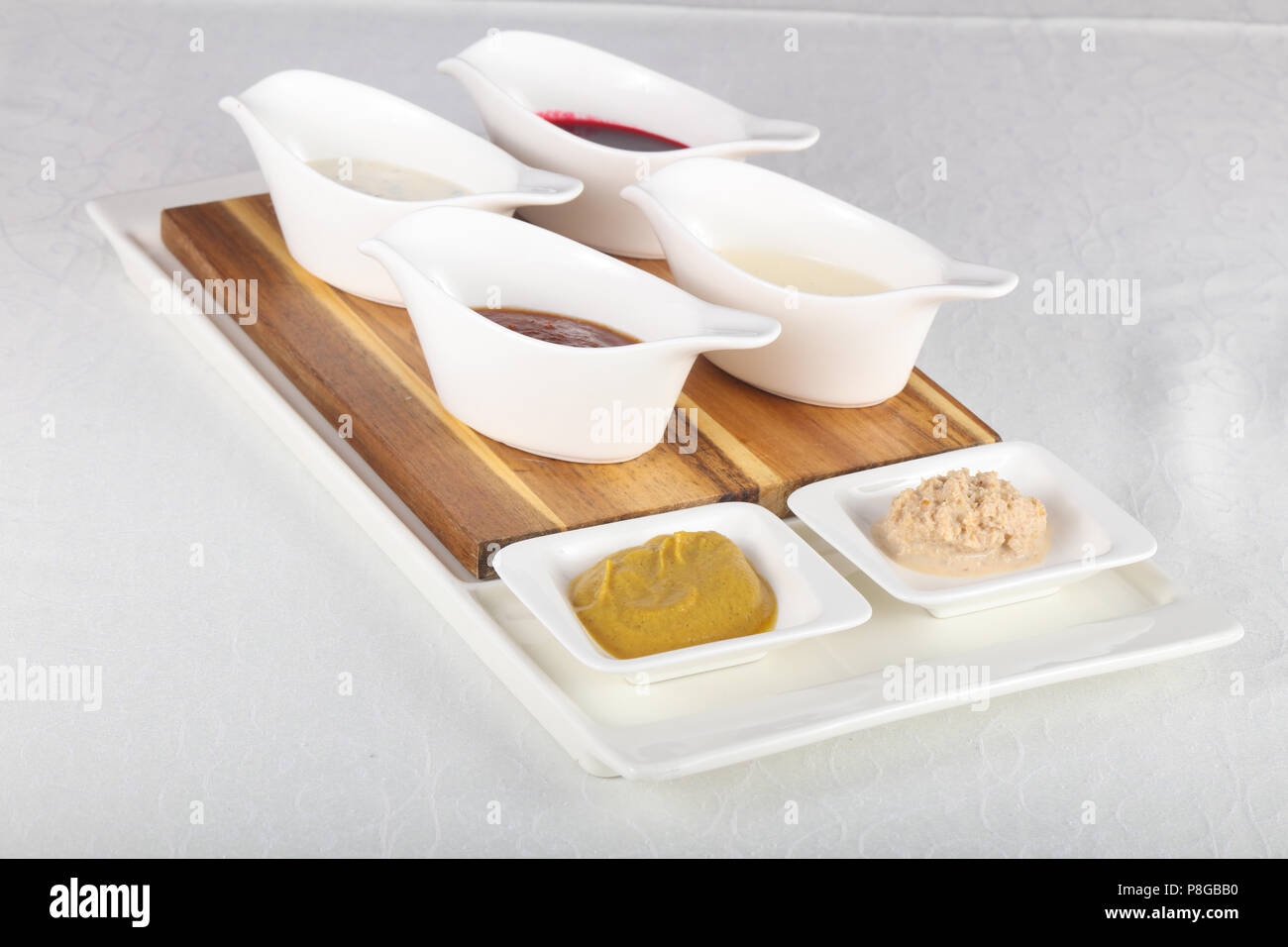 Sauces assortment mix Stock Photo - Alamy