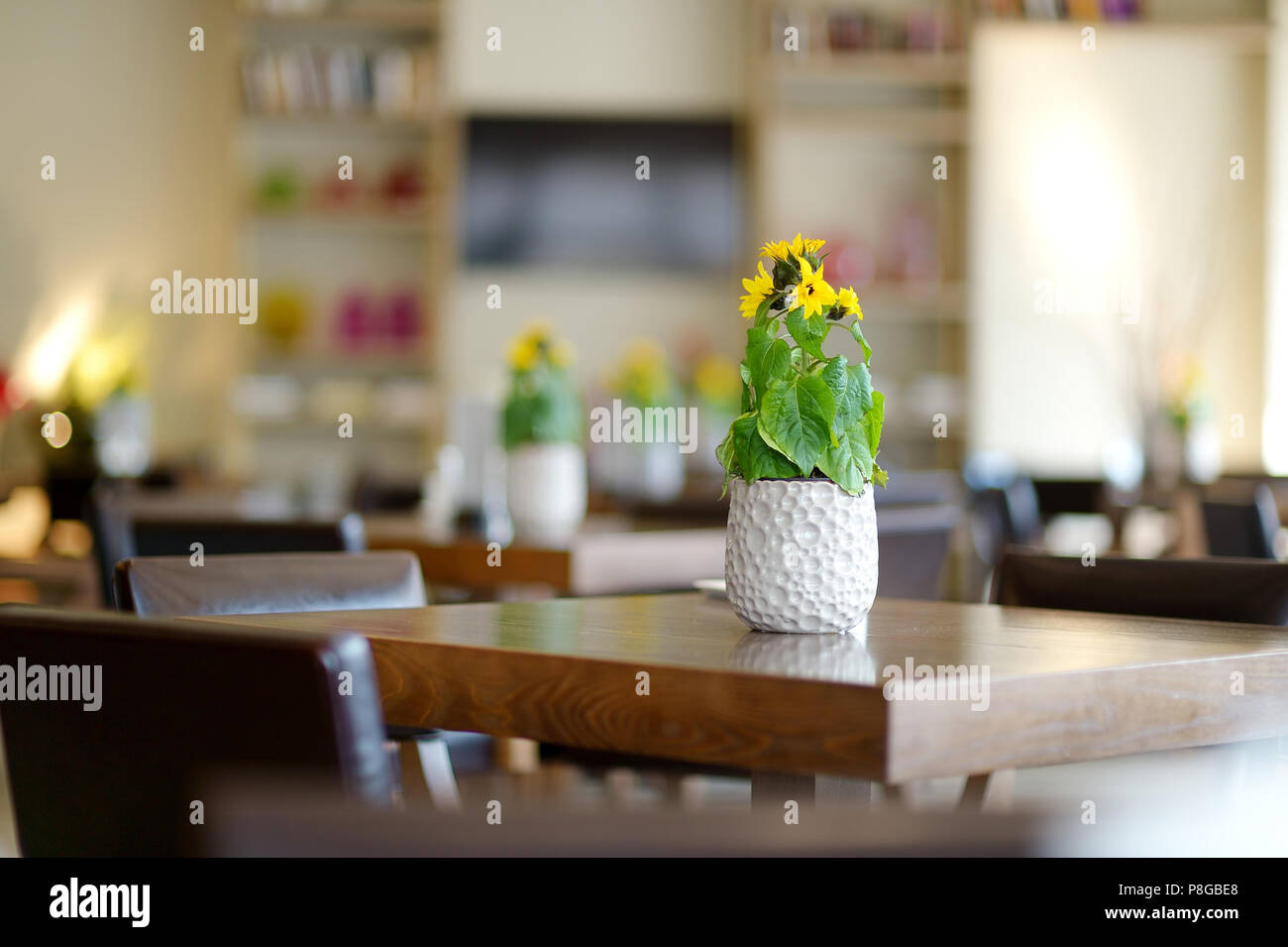 Stylish interior of a cozy restaurant Stock Photo - Alamy