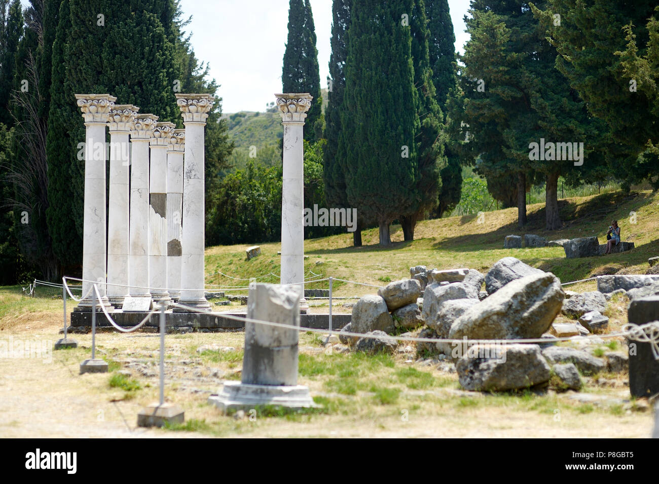 Historical ruins of Asclepieion on Kos island Stock Photo - Alamy