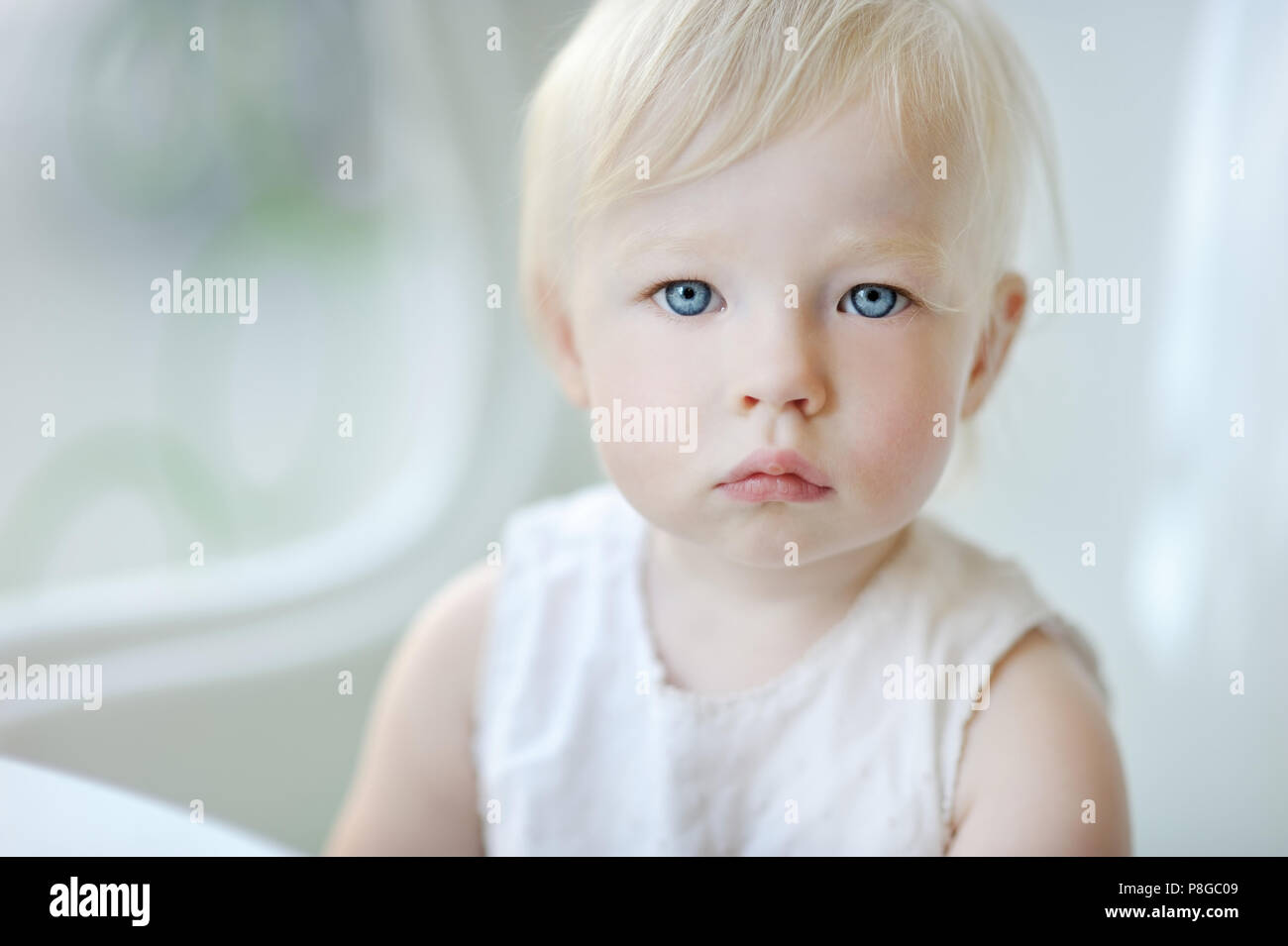 Adorable toddler girl portrait Stock Photo - Alamy