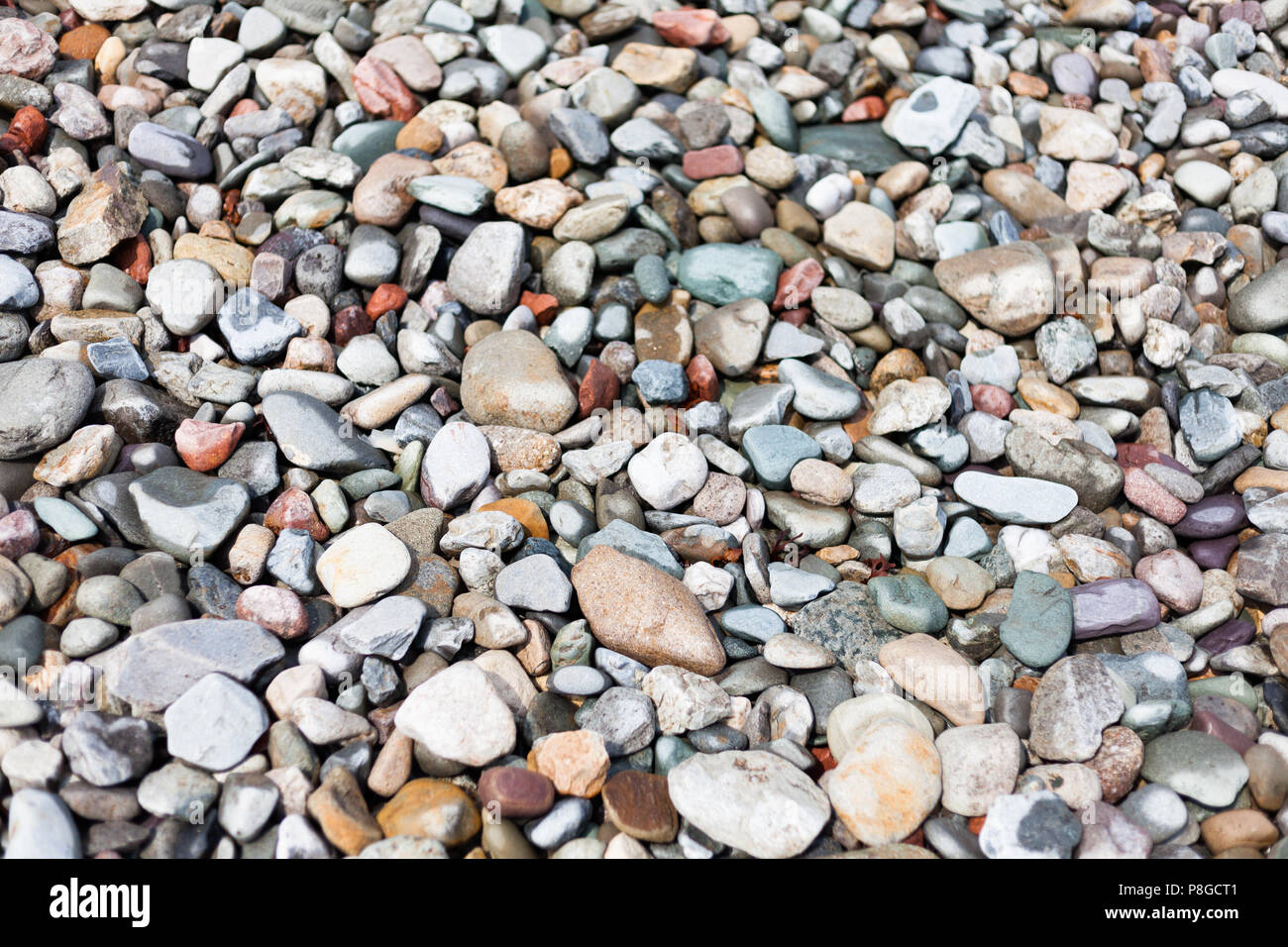 Pebbles for decorating the backyard. Decoration for the backyard ...