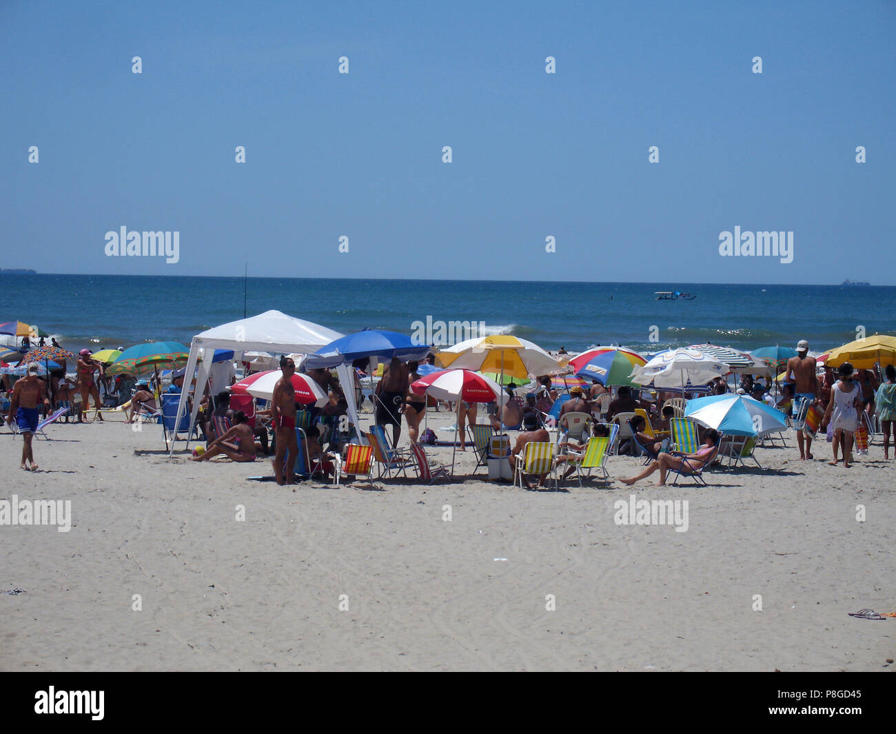 People, beach, Praia Grande, São Paulo, Brazil Stock Photo - Alamy