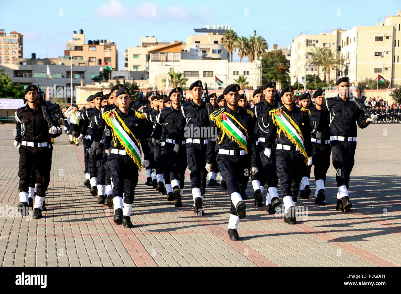Police officers during the graduation ceremony. Rabat University ...