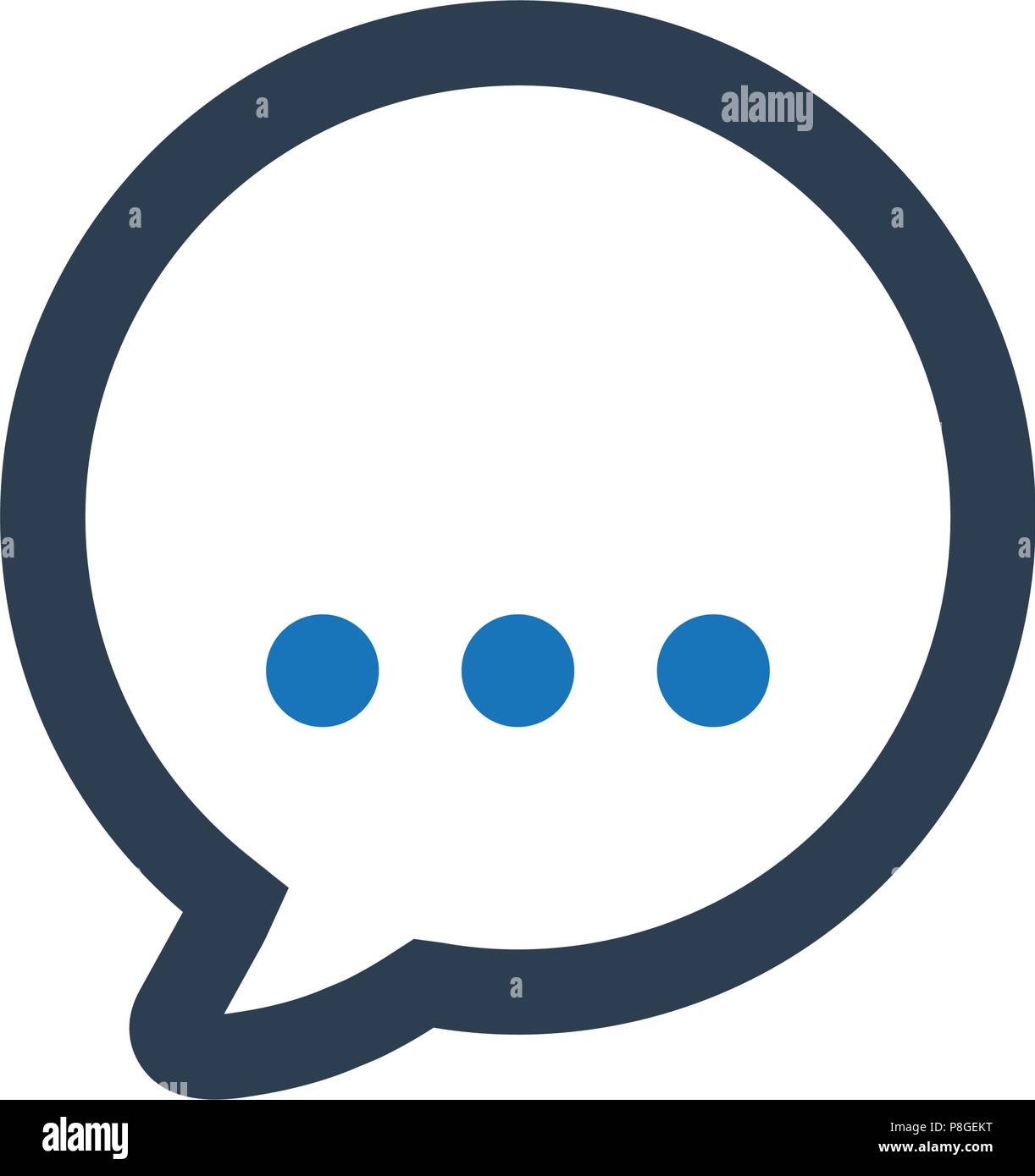 Speech Bubble Message Icon Stock Vector Image & Art - Alamy