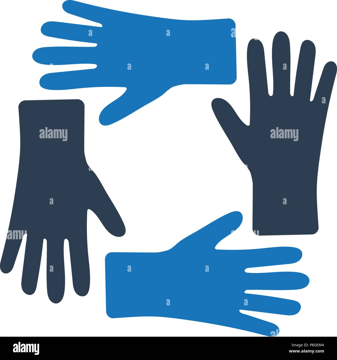 Teamwork Unity Icon Stock Vector Image & Art - Alamy