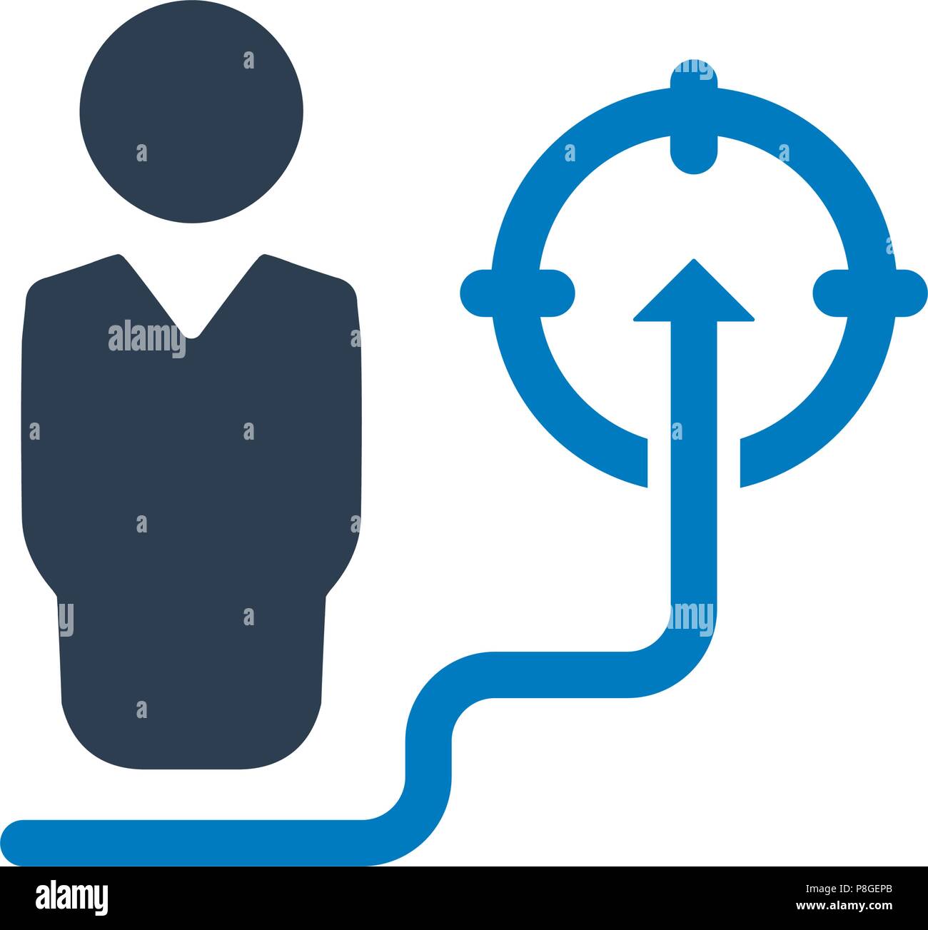 Business Target Icon Stock Vector Image & Art - Alamy