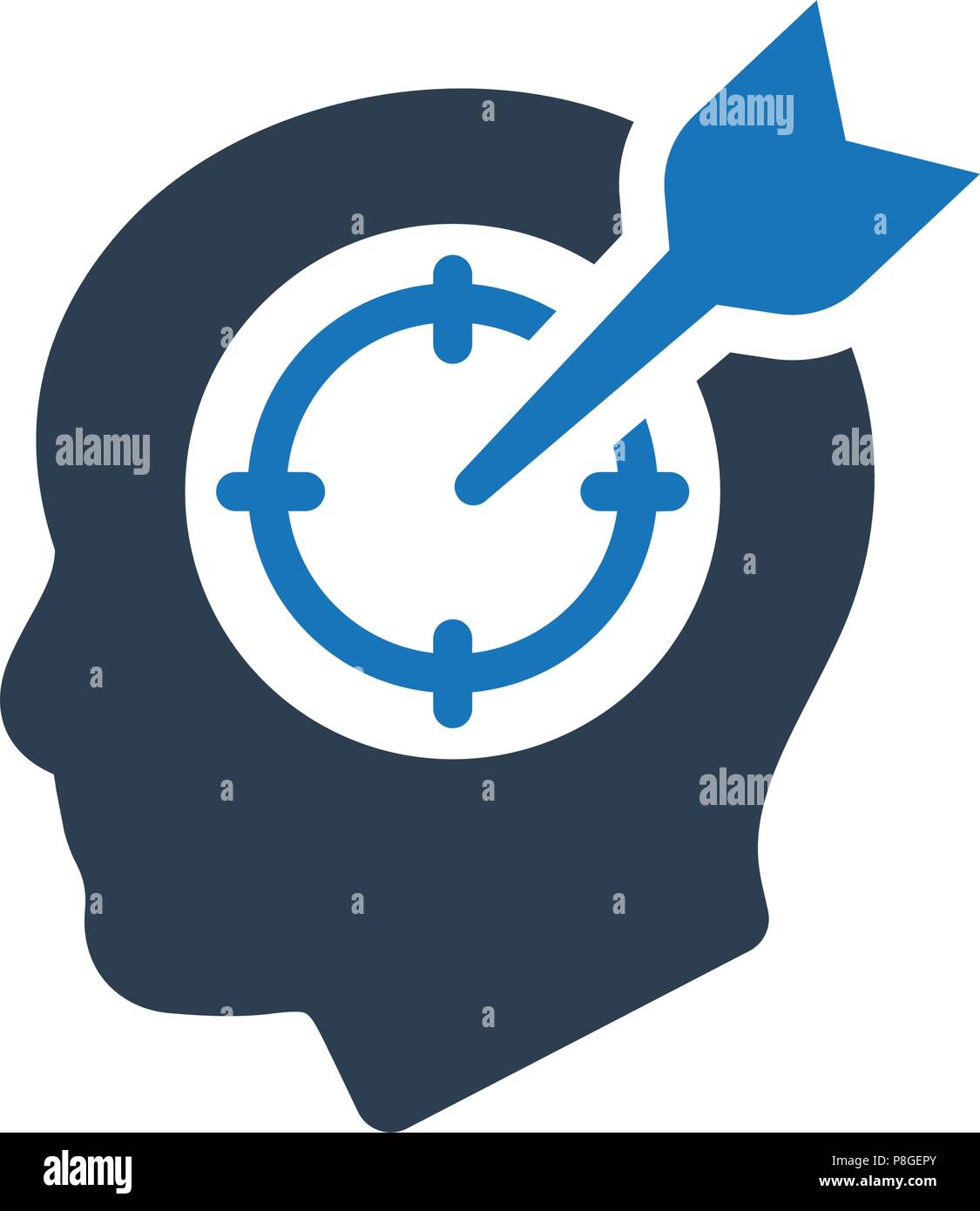 Beautiful, Meticulously Designed Target Person Icon Stock Vector Image ...