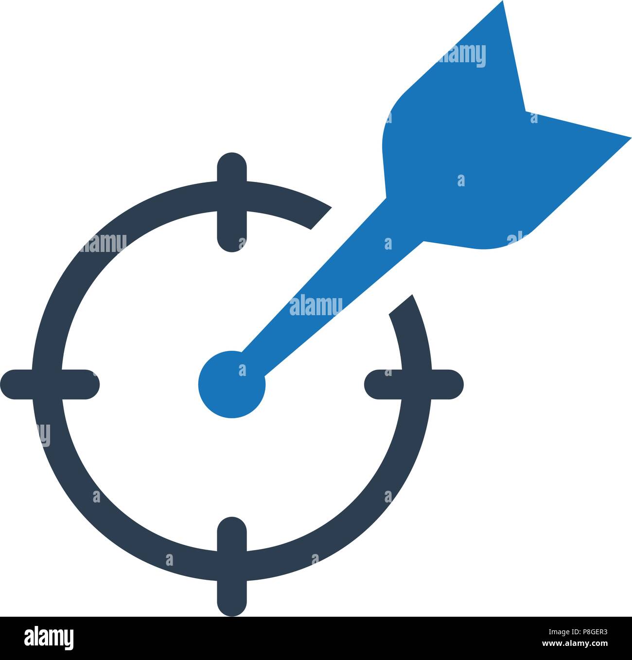Business Target Icon Stock Vector Image & Art - Alamy