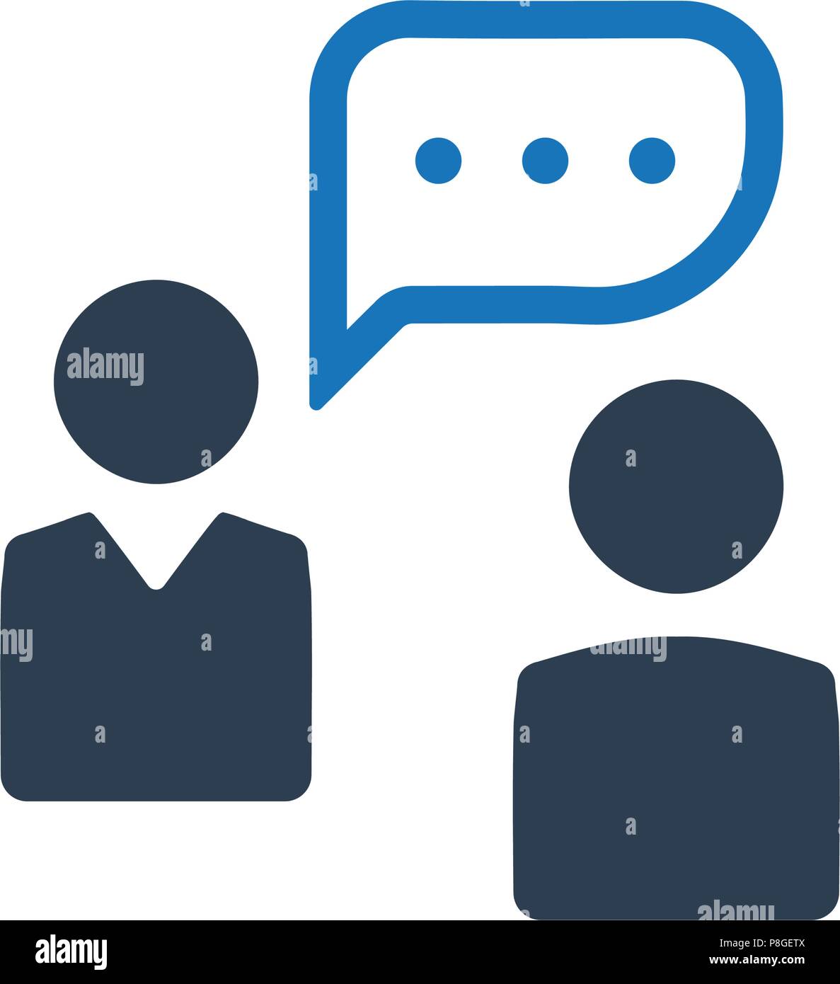 Business Conversation Icon Stock Vector Image & Art - Alamy