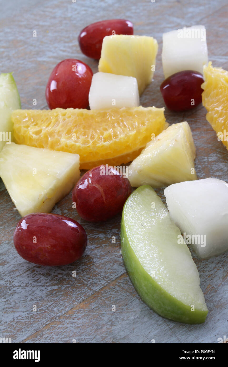 mixed fruit salad Stock Photo - Alamy
