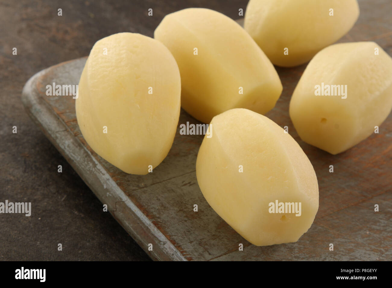 prepared chateau potatoes Stock Photo - Alamy