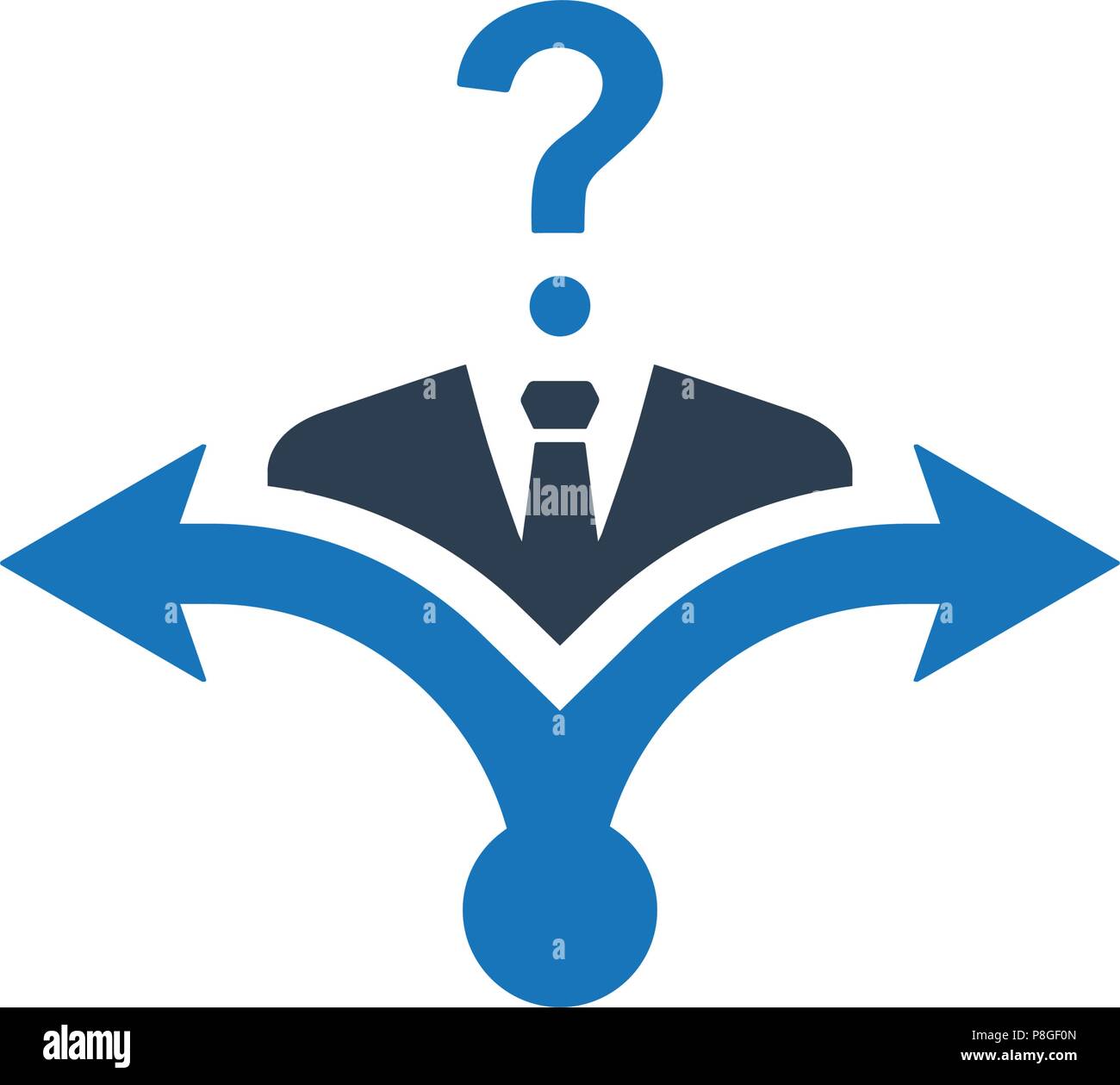 Confusion in Decision Making Icon Stock Vector Image & Art - Alamy