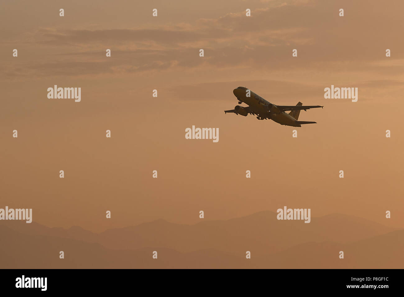 Spirit Airlines Airbus A321 Jet Plane Taking Off From Los Angeles ...