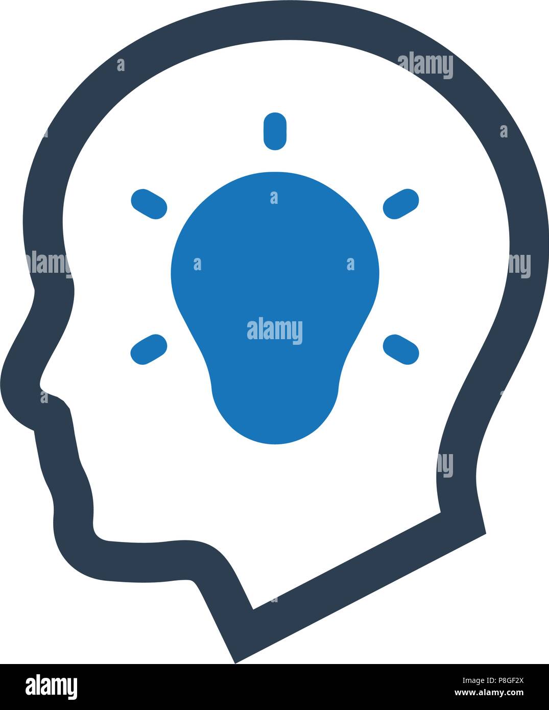 Thinking icon Stock Vector Images - Alamy