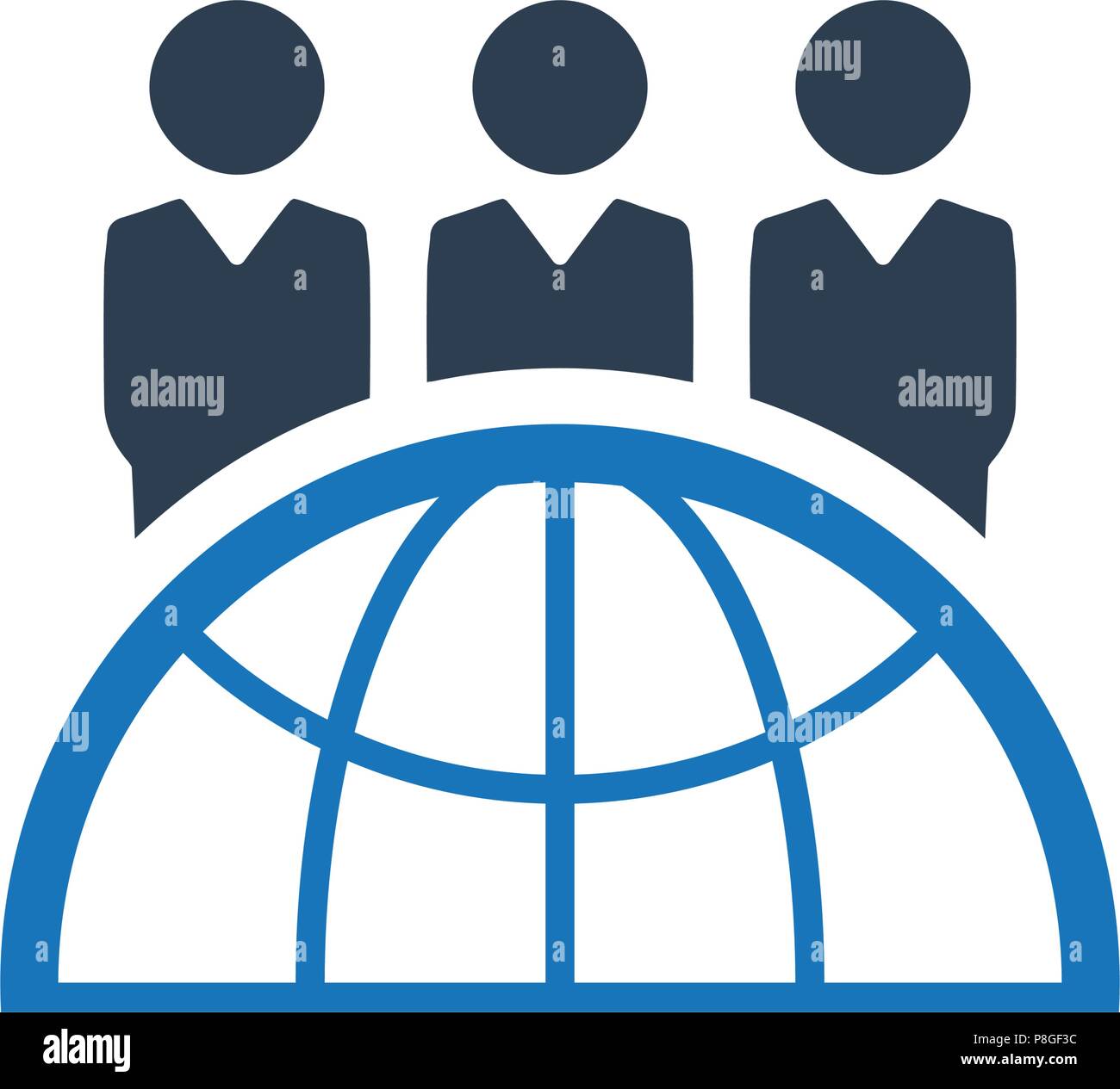 Global Business Team Icon Stock Vector Image & Art - Alamy