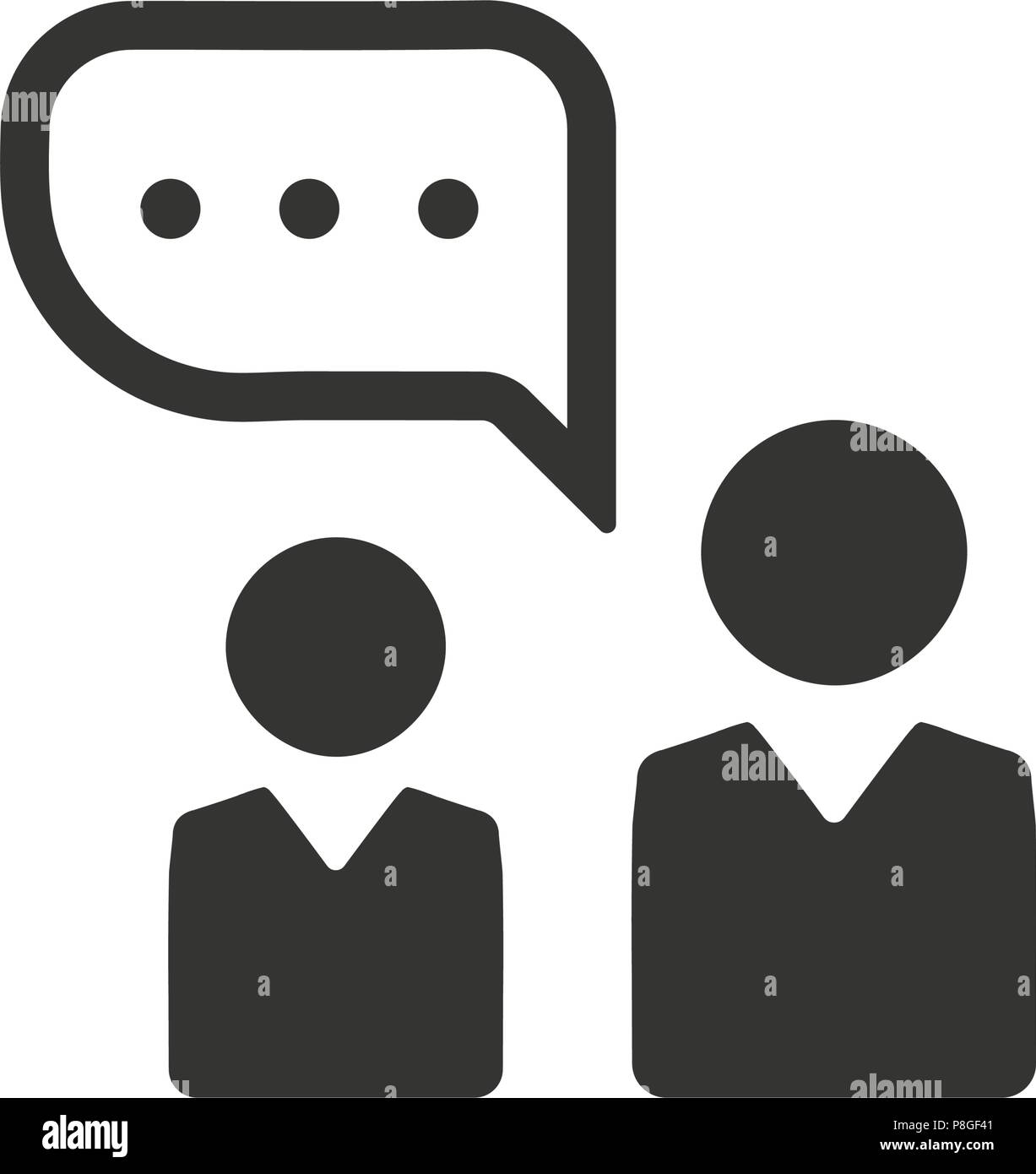 Business Conversation Icon Stock Vector Image & Art - Alamy