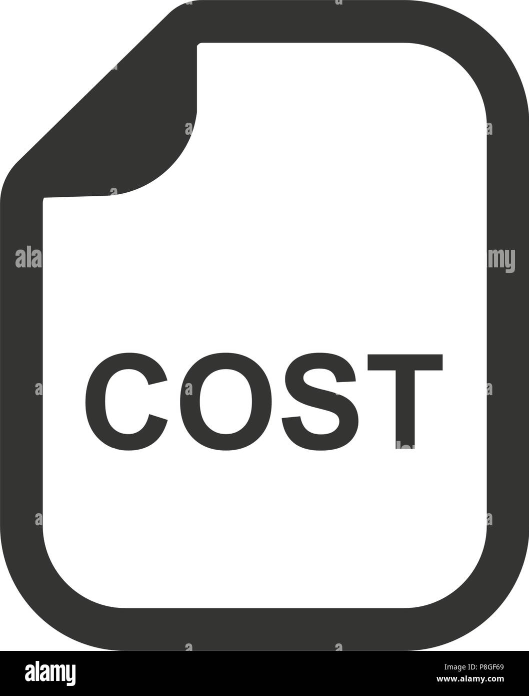 Cost Statement Icon Stock Vector Image & Art - Alamy
