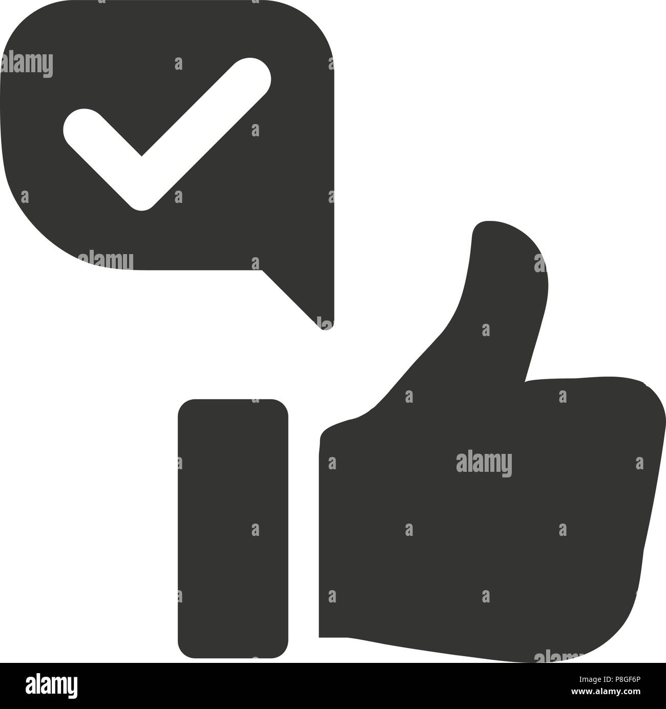 Positive Feedback Icon Stock Vector Image & Art - Alamy