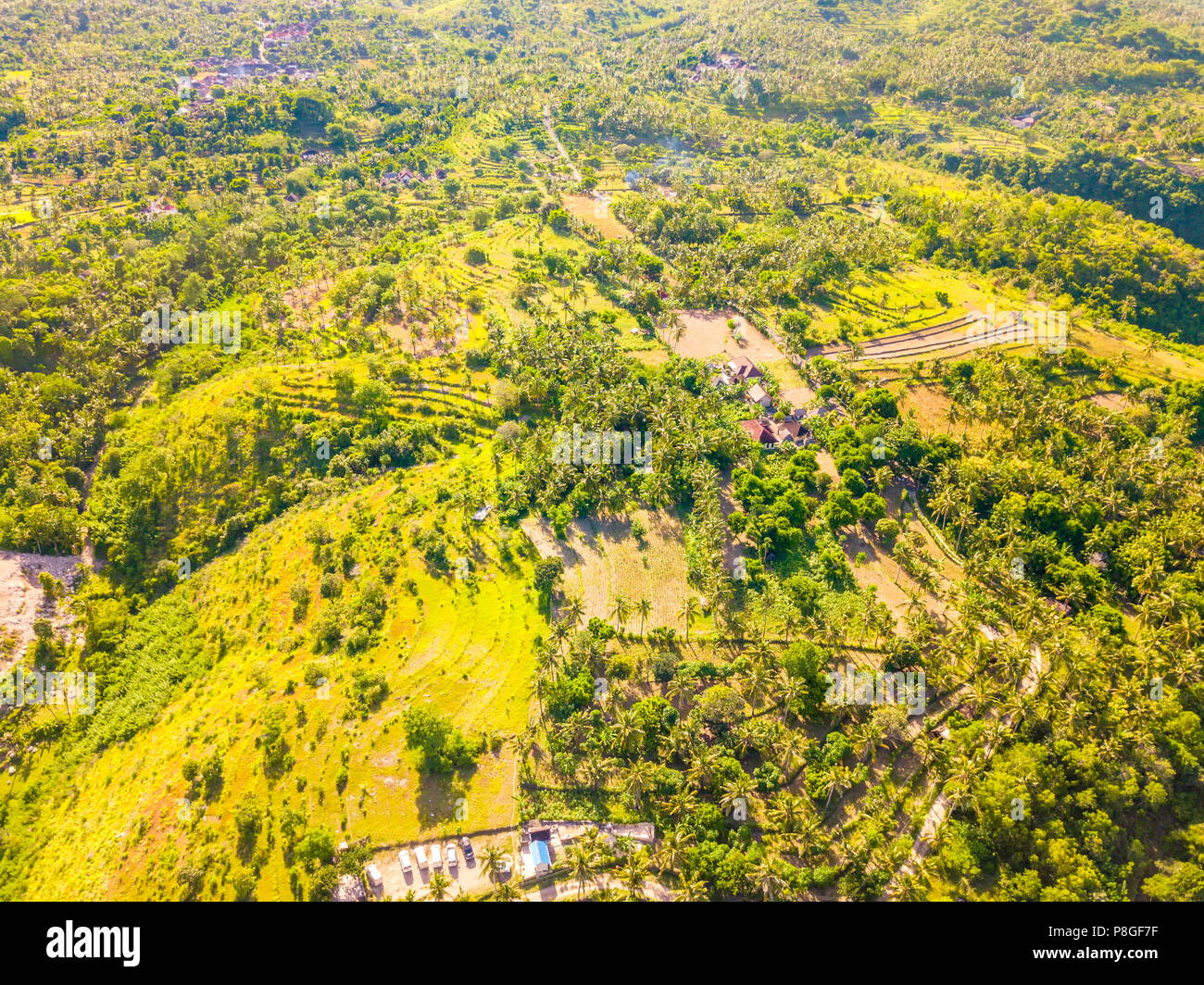 Rice terrace aerial hi-res stock photography and images - Alamy