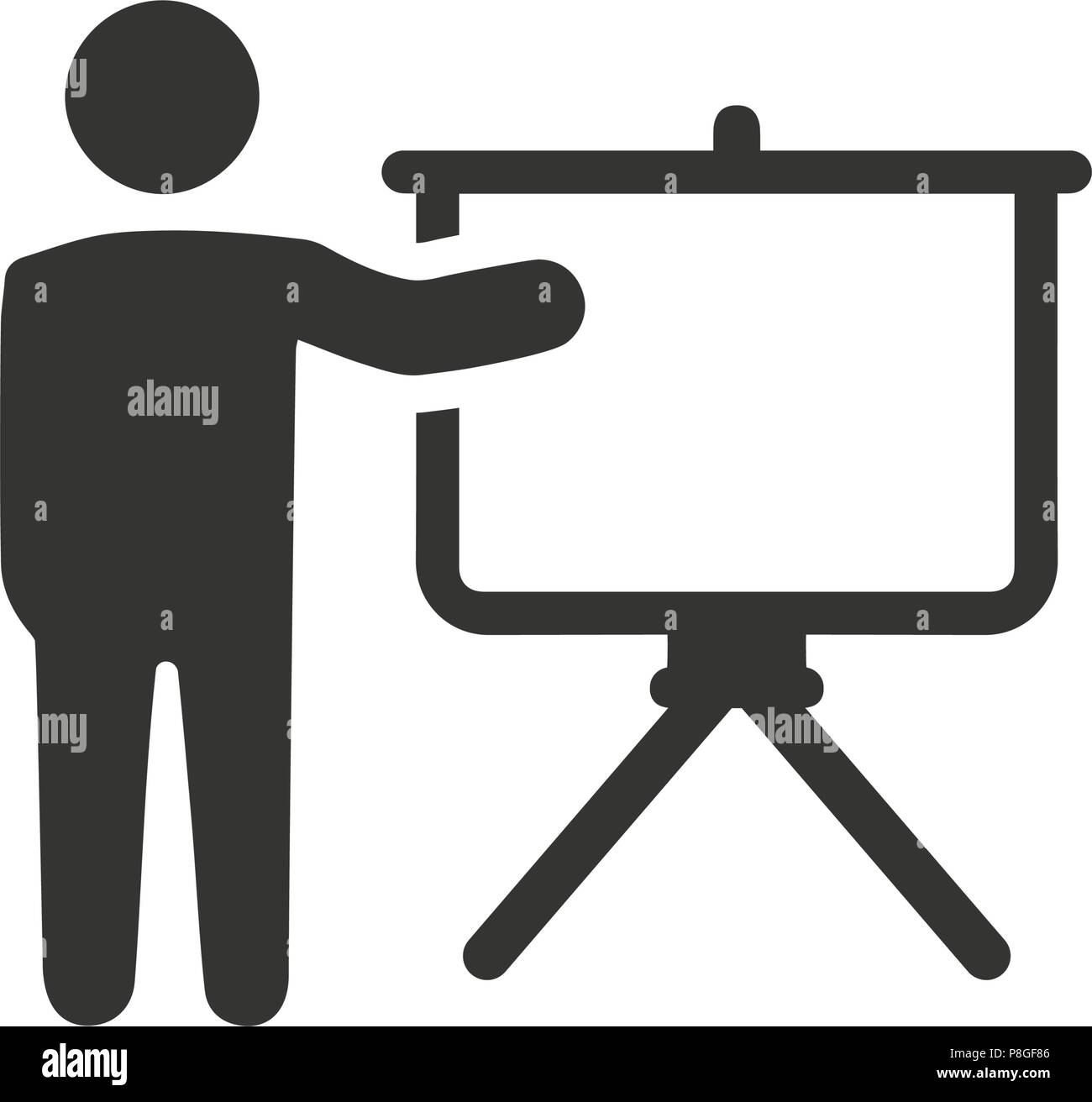 Presentation screen icon Stock Vector Images - Alamy