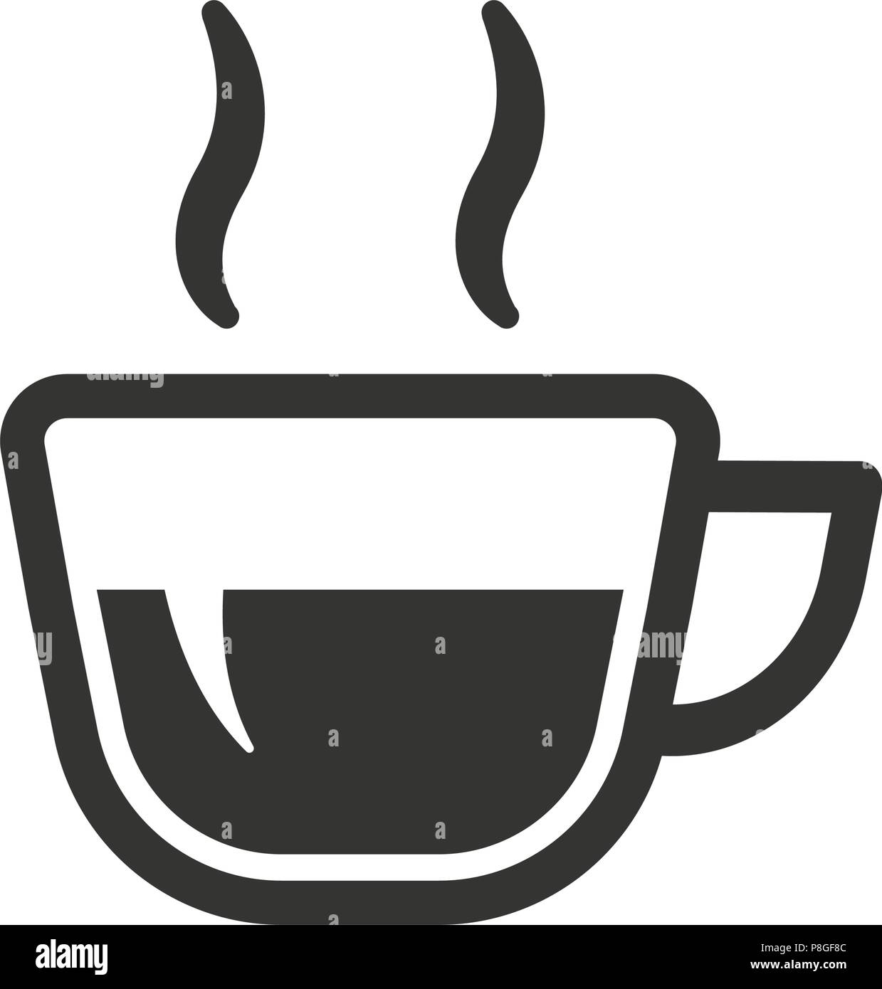 Tea Break Icon Stock Vector Image & Art - Alamy