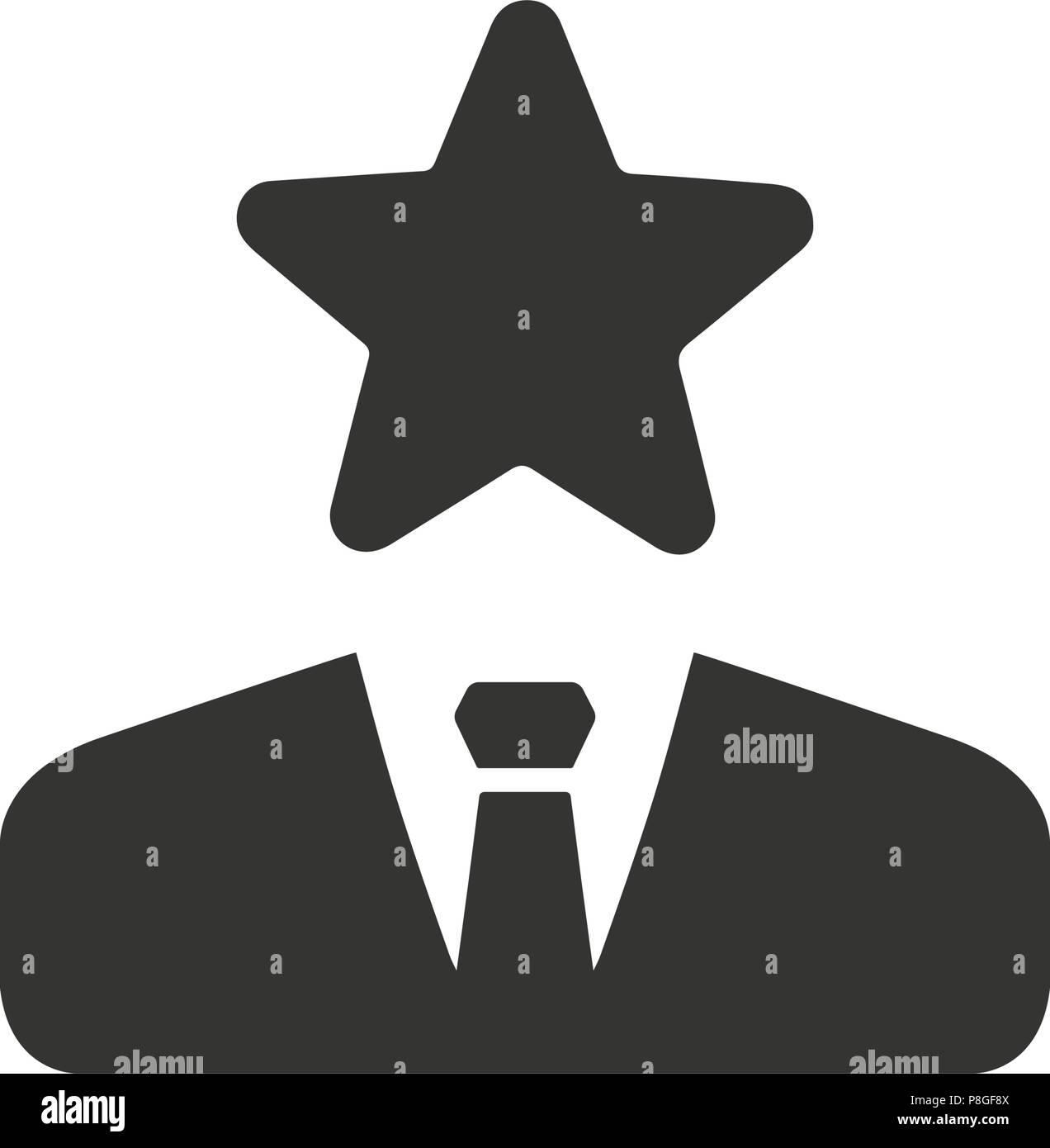 Star User Icon Stock Vector Image & Art - Alamy