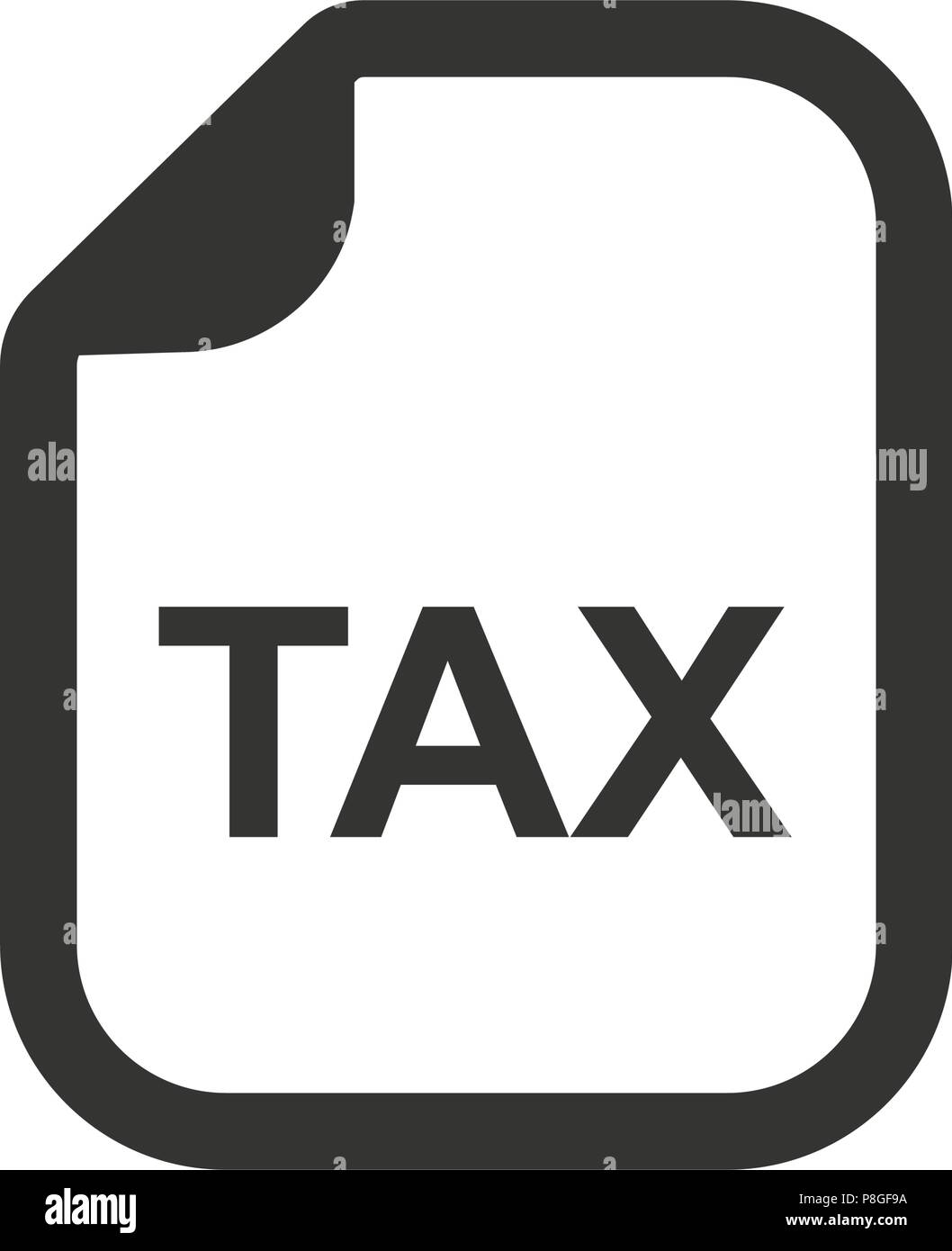 Report Tax Icon Stock Vector Image & Art - Alamy