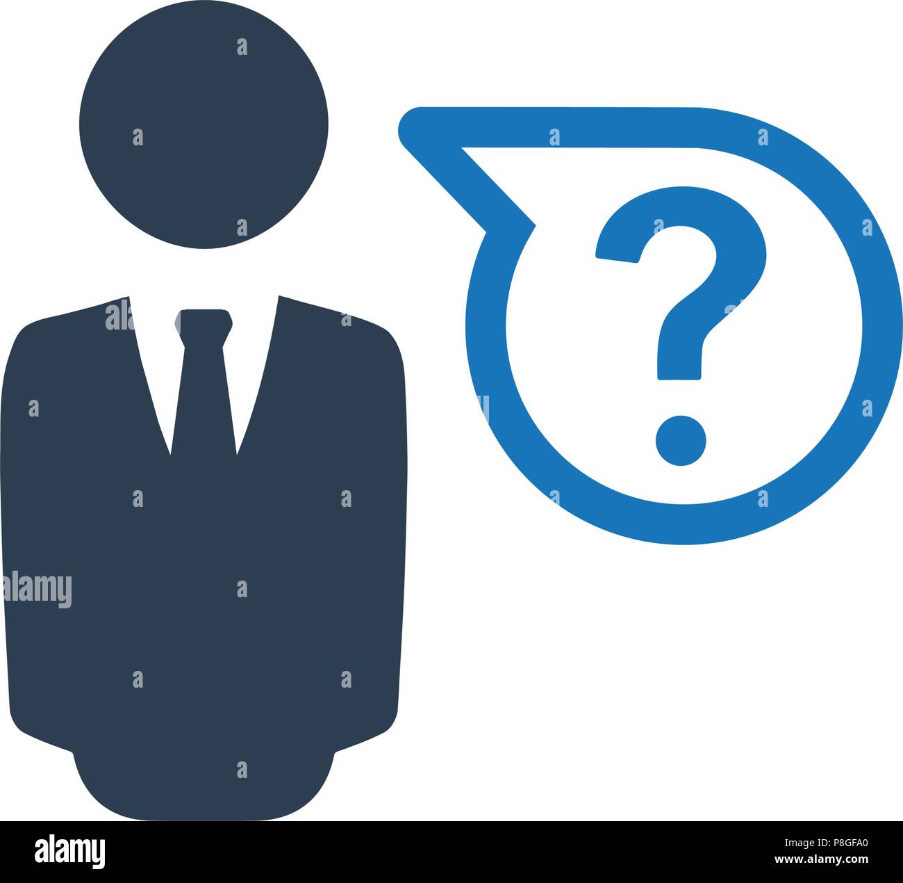 Business Question Icon Stock Vector Image & Art - Alamy