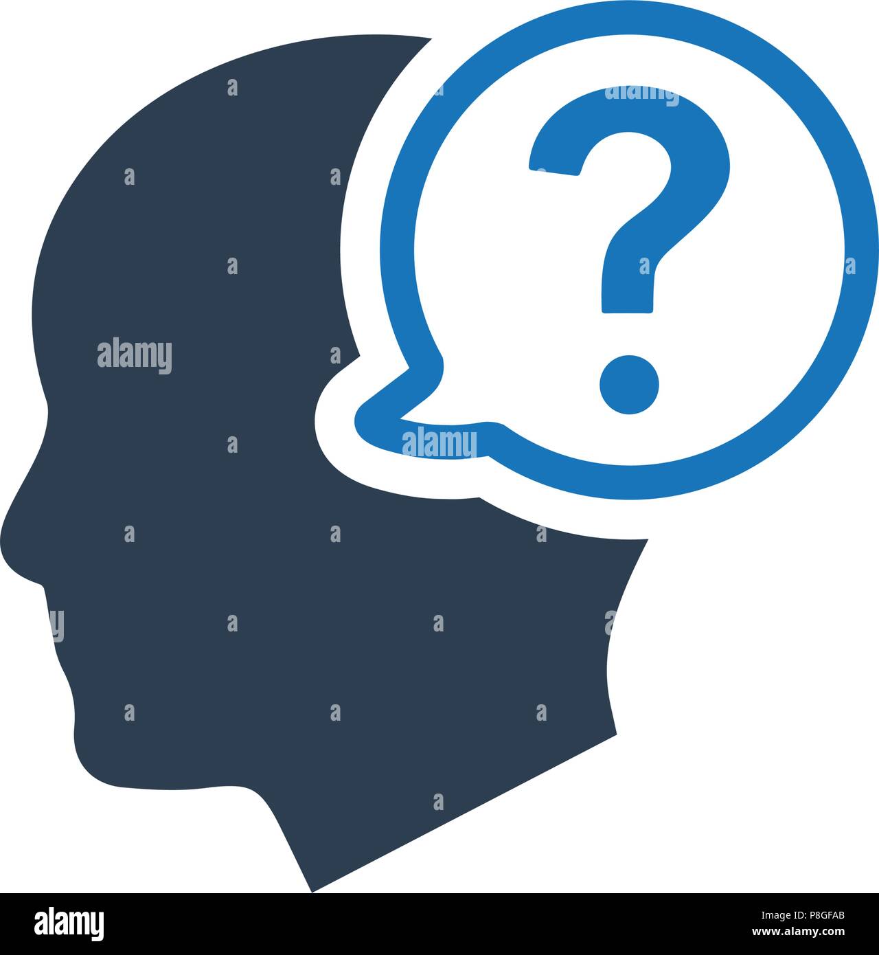 Doubt icon hi-res stock photography and images - Alamy